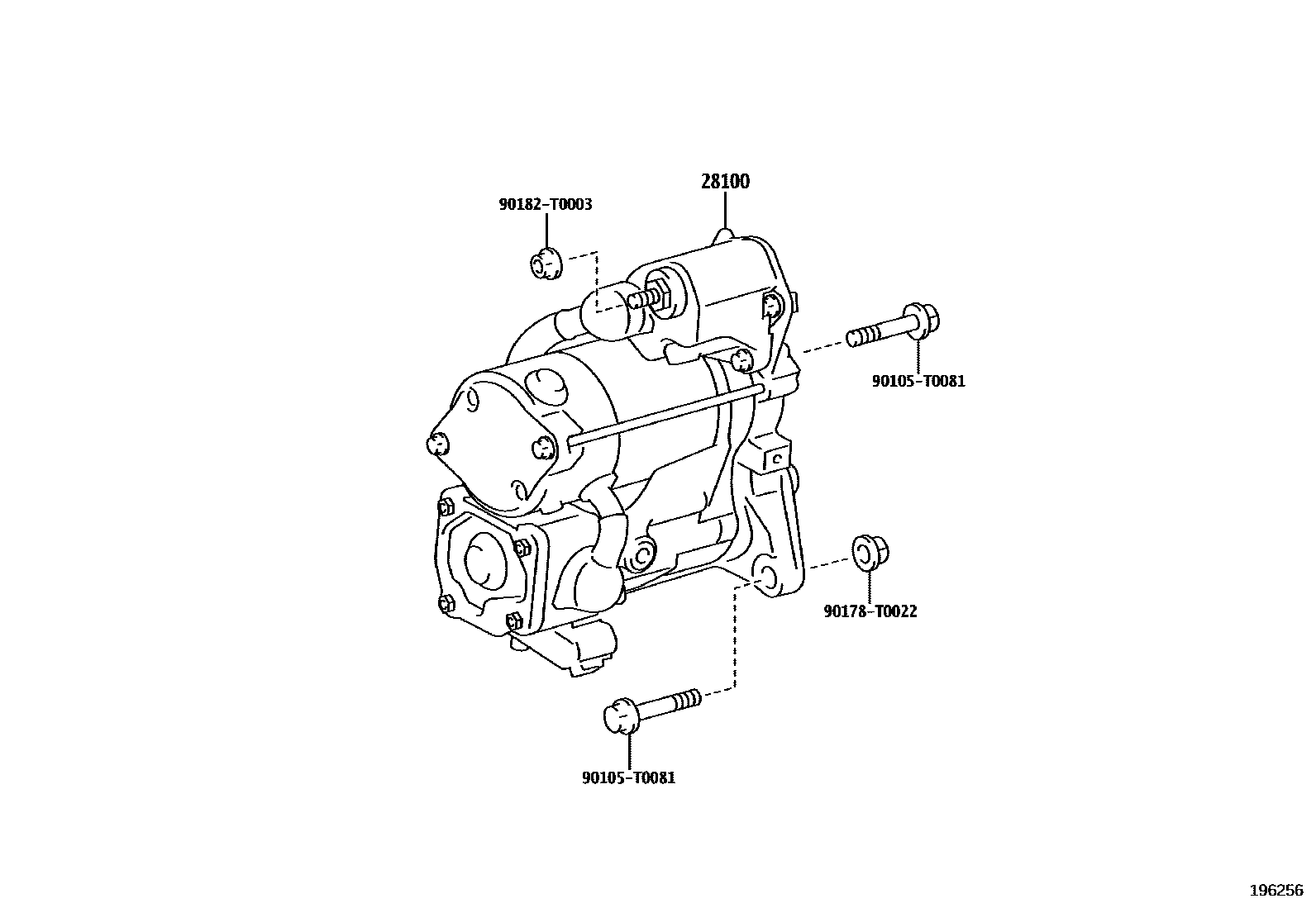 Starter for Toyota Hilux GUN125R - Genuine parts - Amayama