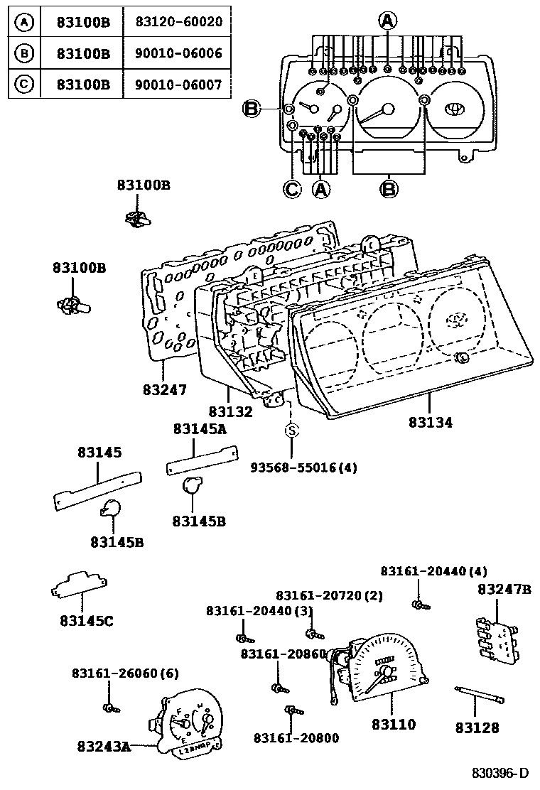 Meter for Toyota Hiace LXH28L - Auto parts - Amayama