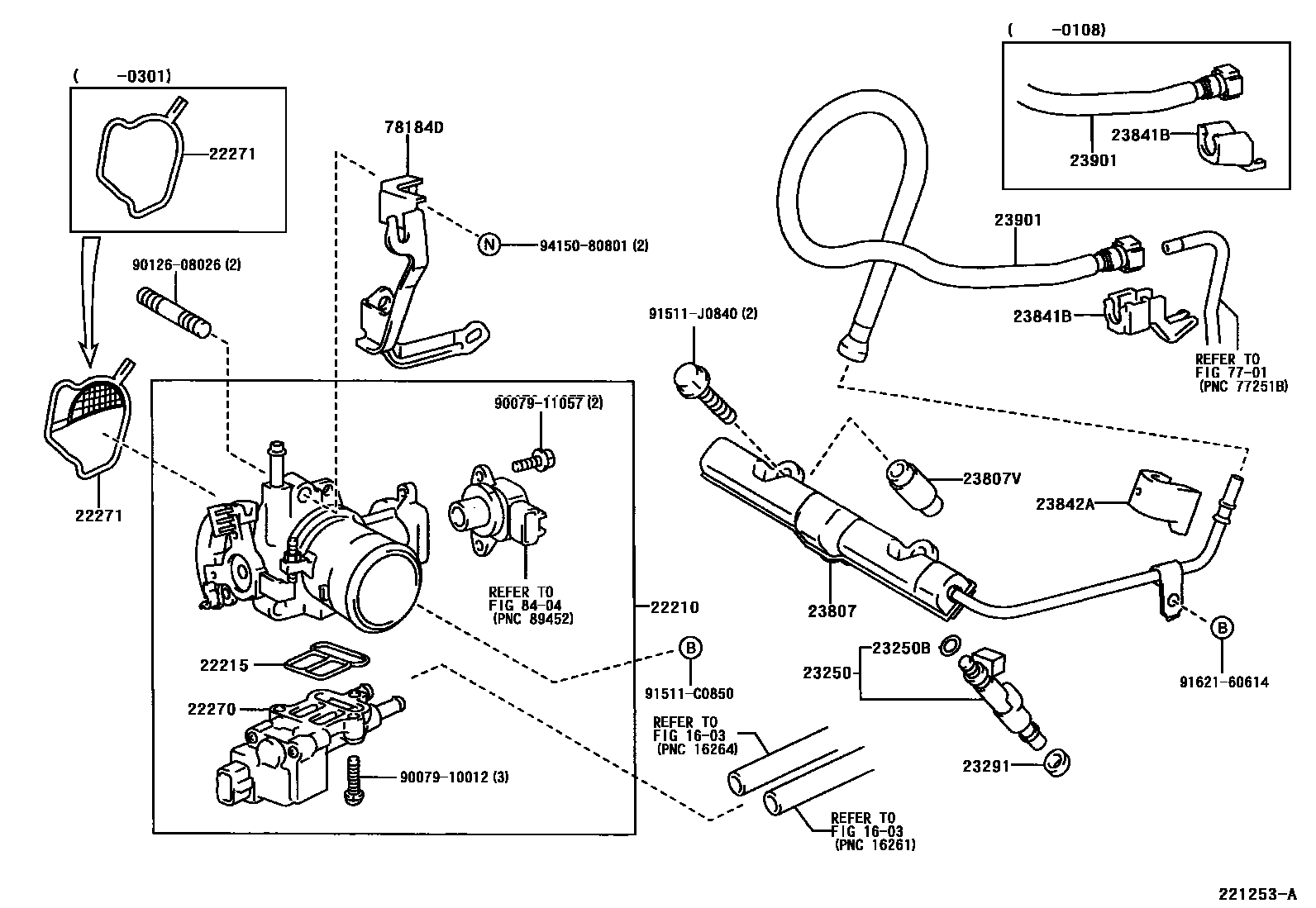 Fuel injection system for Toyota Yaris Verso / Echo Verso NCP20L - Auto ...