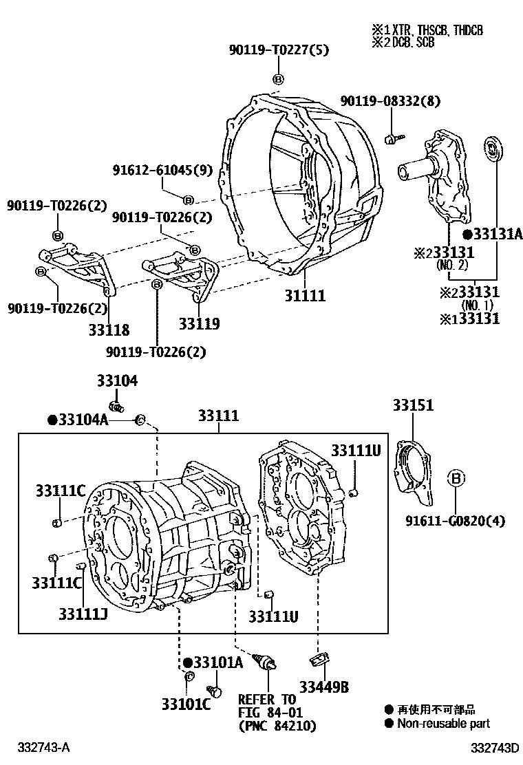 Clutch housing & transmission case (mtm) for Toyota Hilux KUN26R-PRMSYW ...