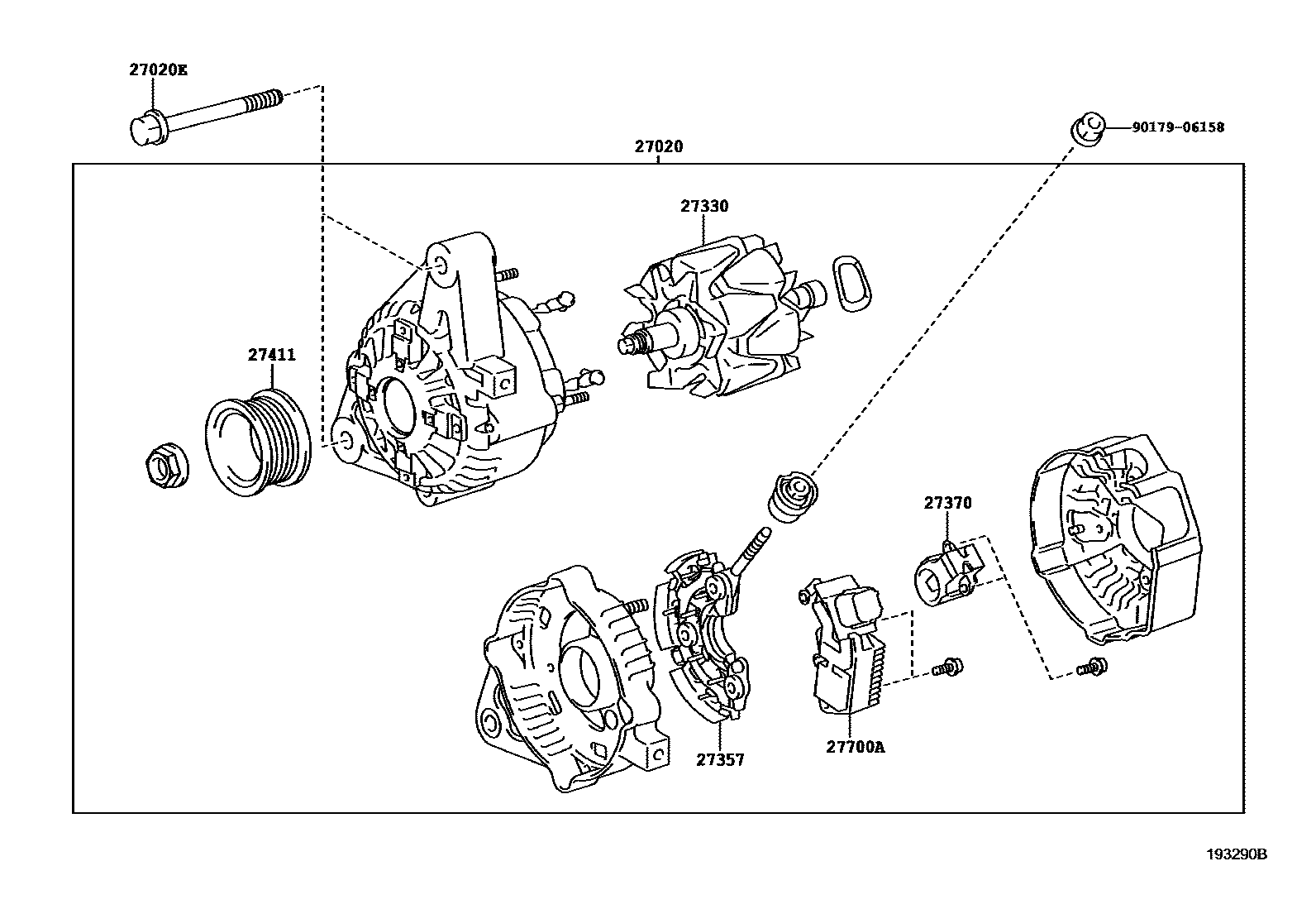 Alternator for Toyota Land Cruiser GRJ78L - Auto parts - Amayama