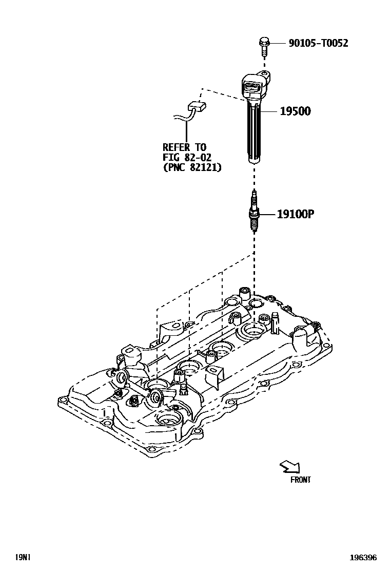 Ignition coil & spark plug / glow plug for Toyota Yaris Cross NYC200R ...