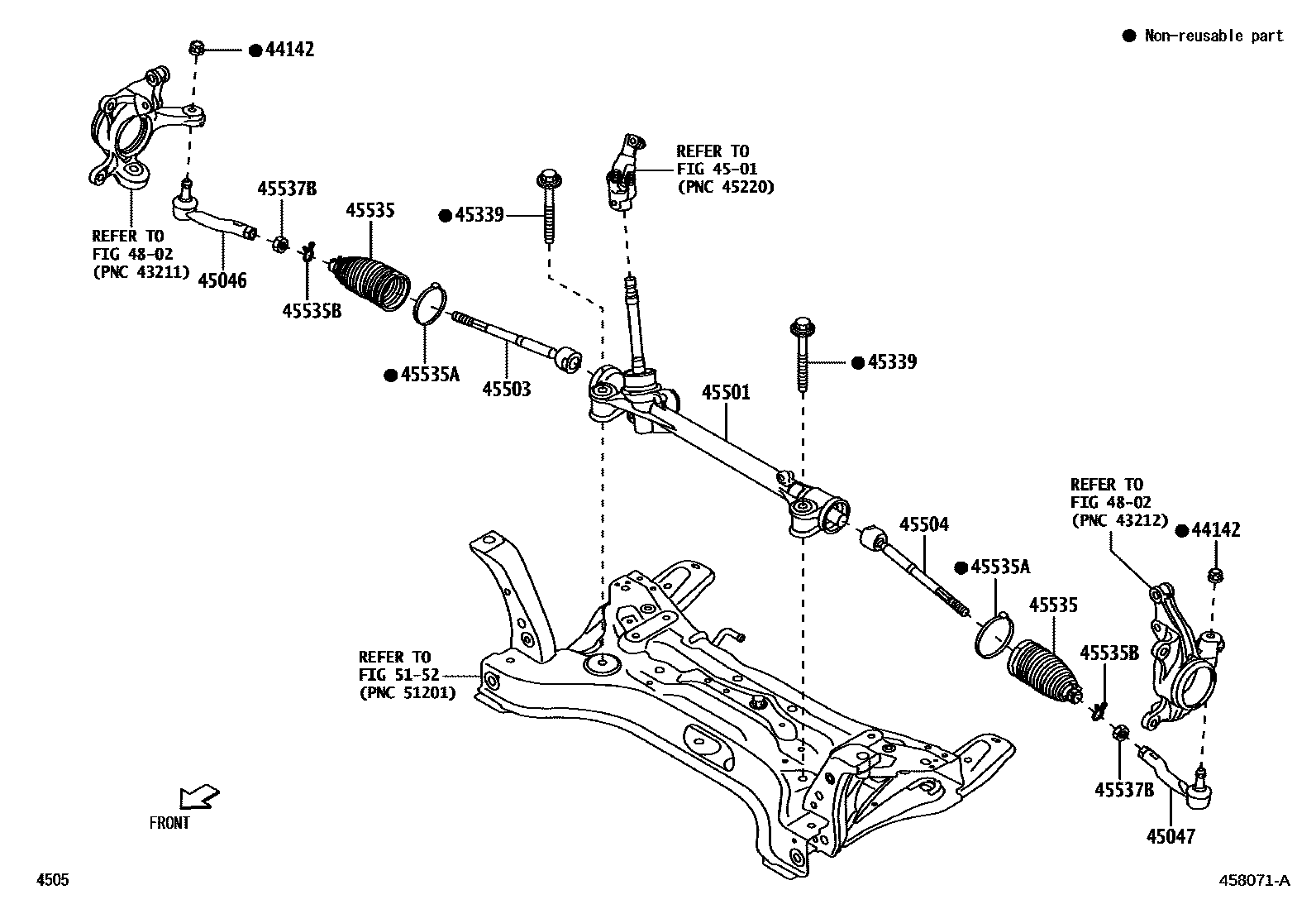 Front steering gear & link for Toyota Avanza W101RE - Auto parts - Amayama