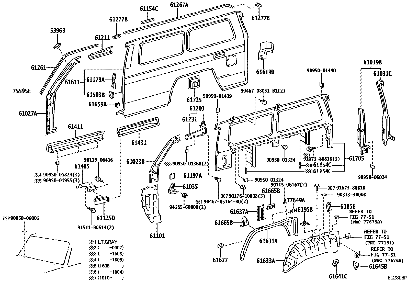 Side member for Toyota Land Cruiser GRJ78L - Auto parts - Amayama