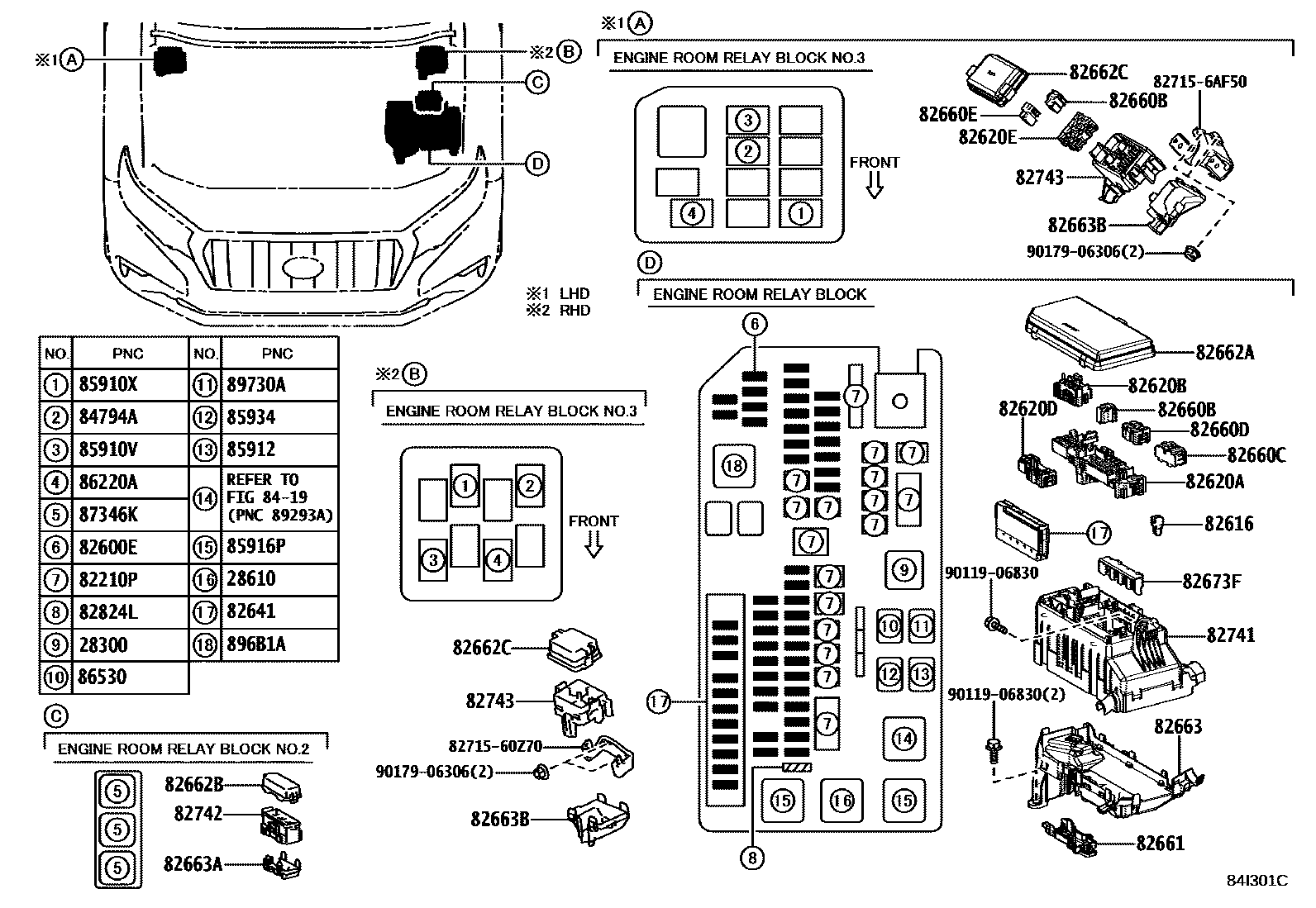 Switch & relay & computer for Toyota Land Cruiser Prado TRJ155L - Auto ...