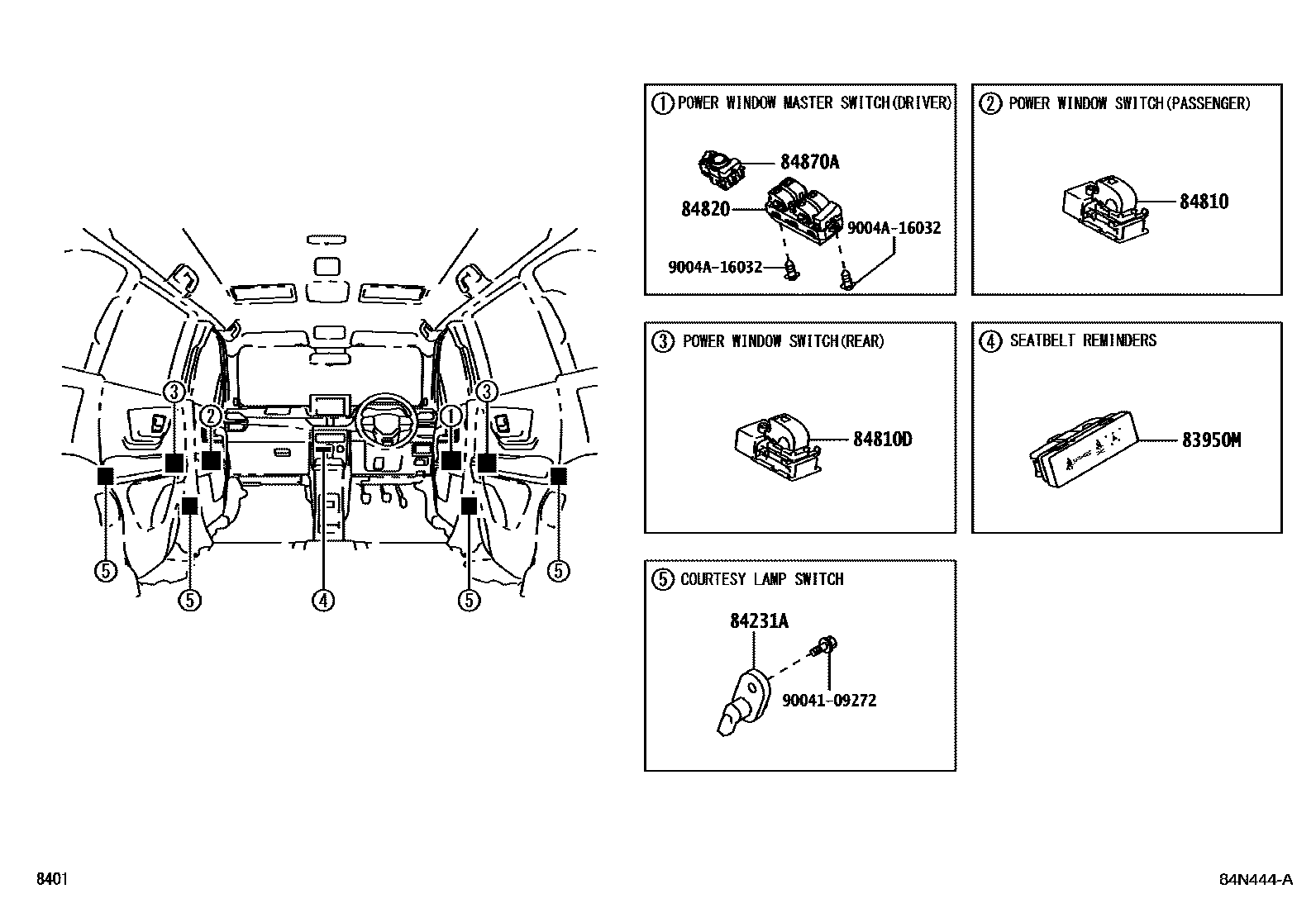 Switch & relay & computer for Toyota Veloz W101RE - Genuine parts - Amayama