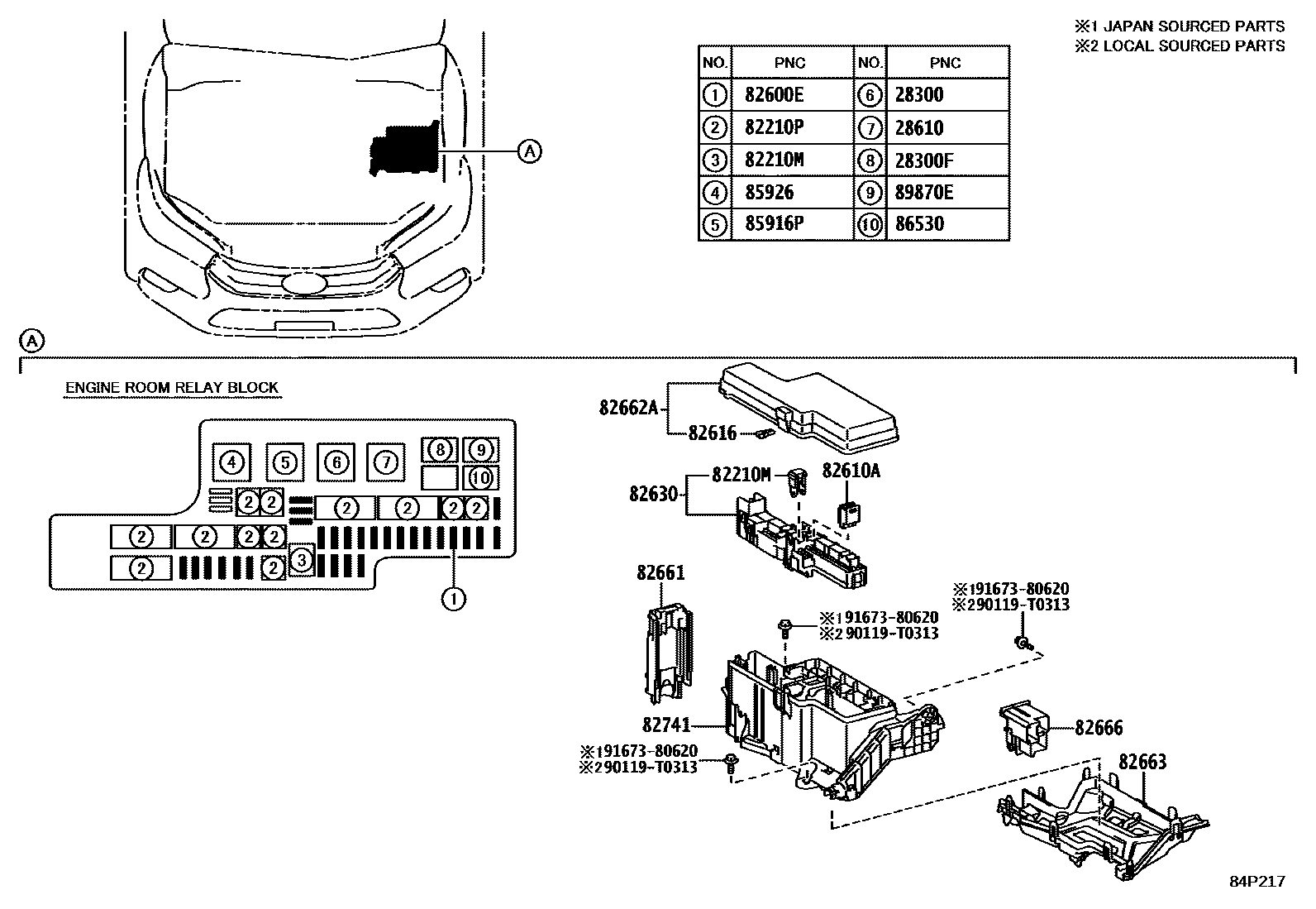 Switch & relay & computer for Toyota Hilux GUN126R - Genuine parts ...