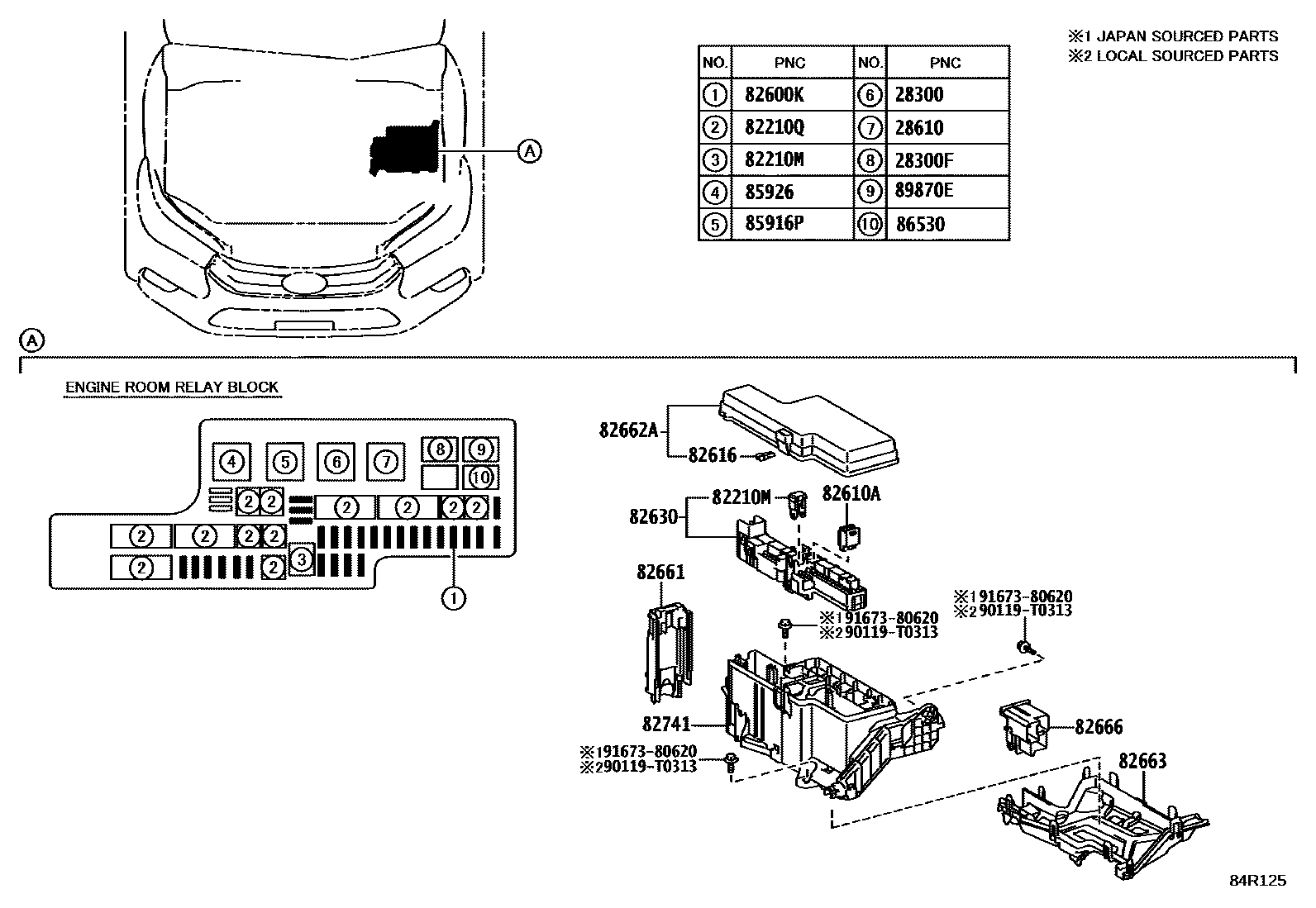 Switch & relay & computer for Toyota Hilux GUN126R - Genuine parts ...