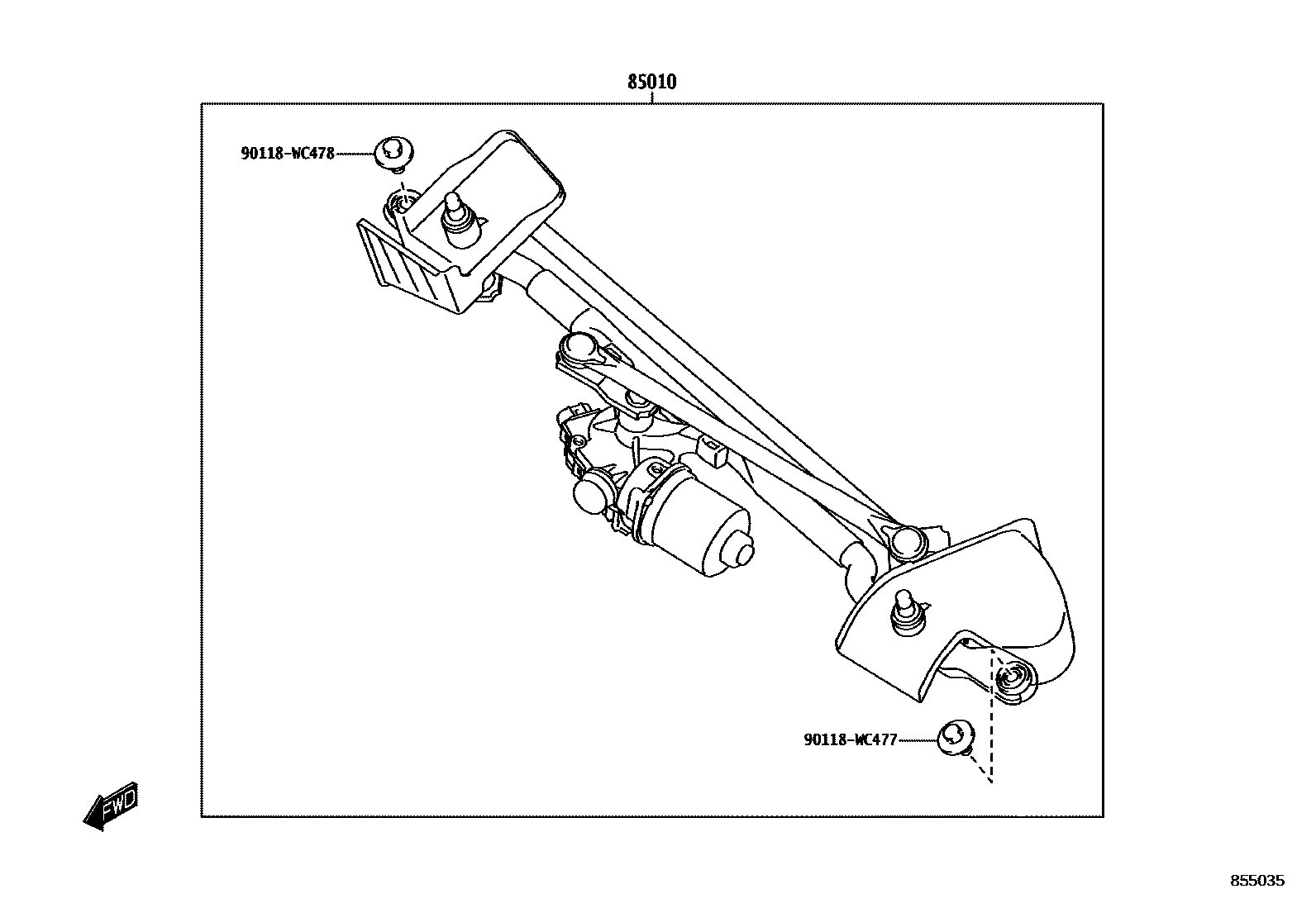 Windshield wiper for Toyota Urban Cruiser FG211X5 - Auto parts - Amayama