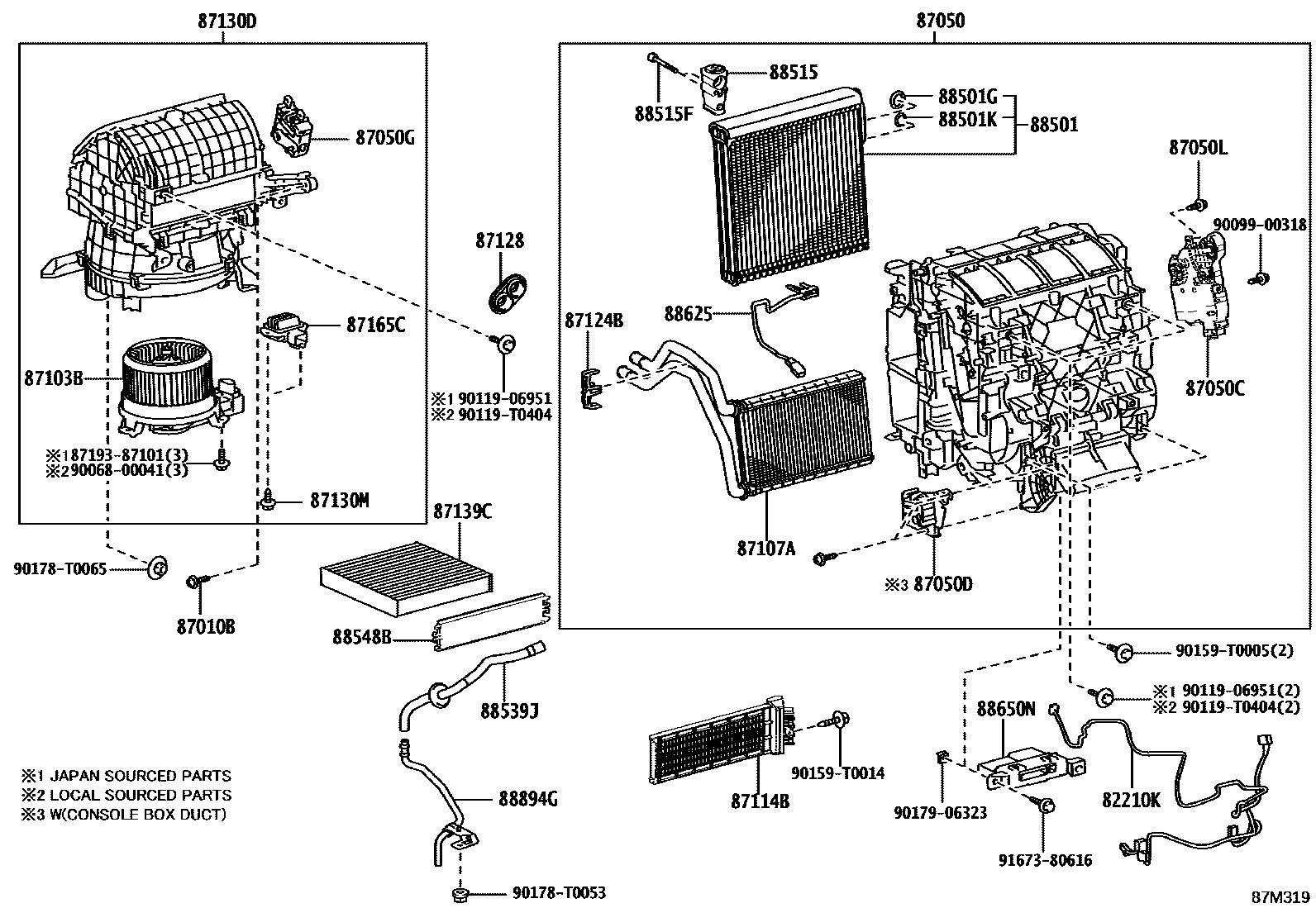 Heating & air conditioning - cooler unit for Toyota Hilux GUN126R ...