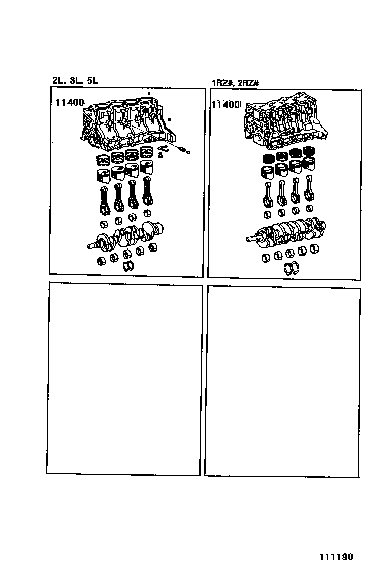 Short block assembly for Toyota Hiace Van RZH113R - Auto parts - Amayama