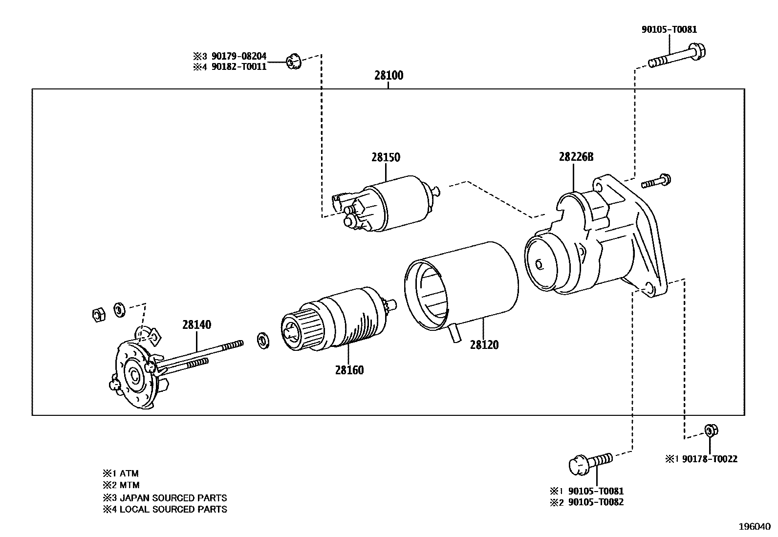 Starter for Toyota Hilux GUN125L - Auto parts - Amayama