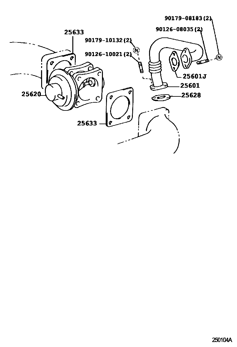Exhaust gas recirculation system for Toyota Land Cruiser HDJ79R - Auto ...