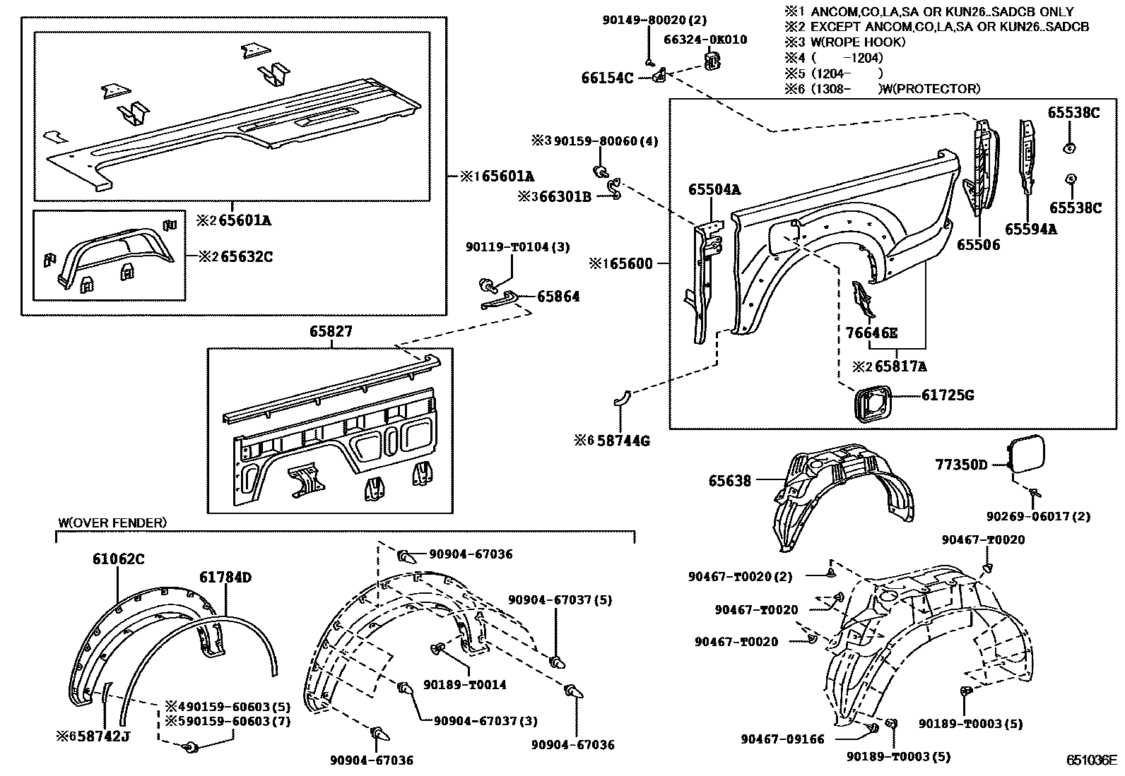Rear body side panel for Toyota Hilux GGN15R - Auto parts - Amayama