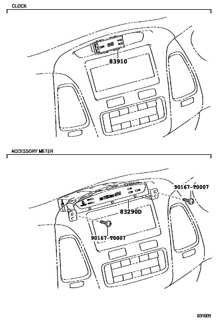 Meter for Toyota Hilux KUN25R - Genuine parts - Amayama