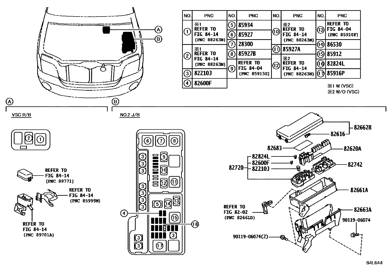 Switch & relay & computer for Toyota Kluger MCU28R - Genuine parts ...