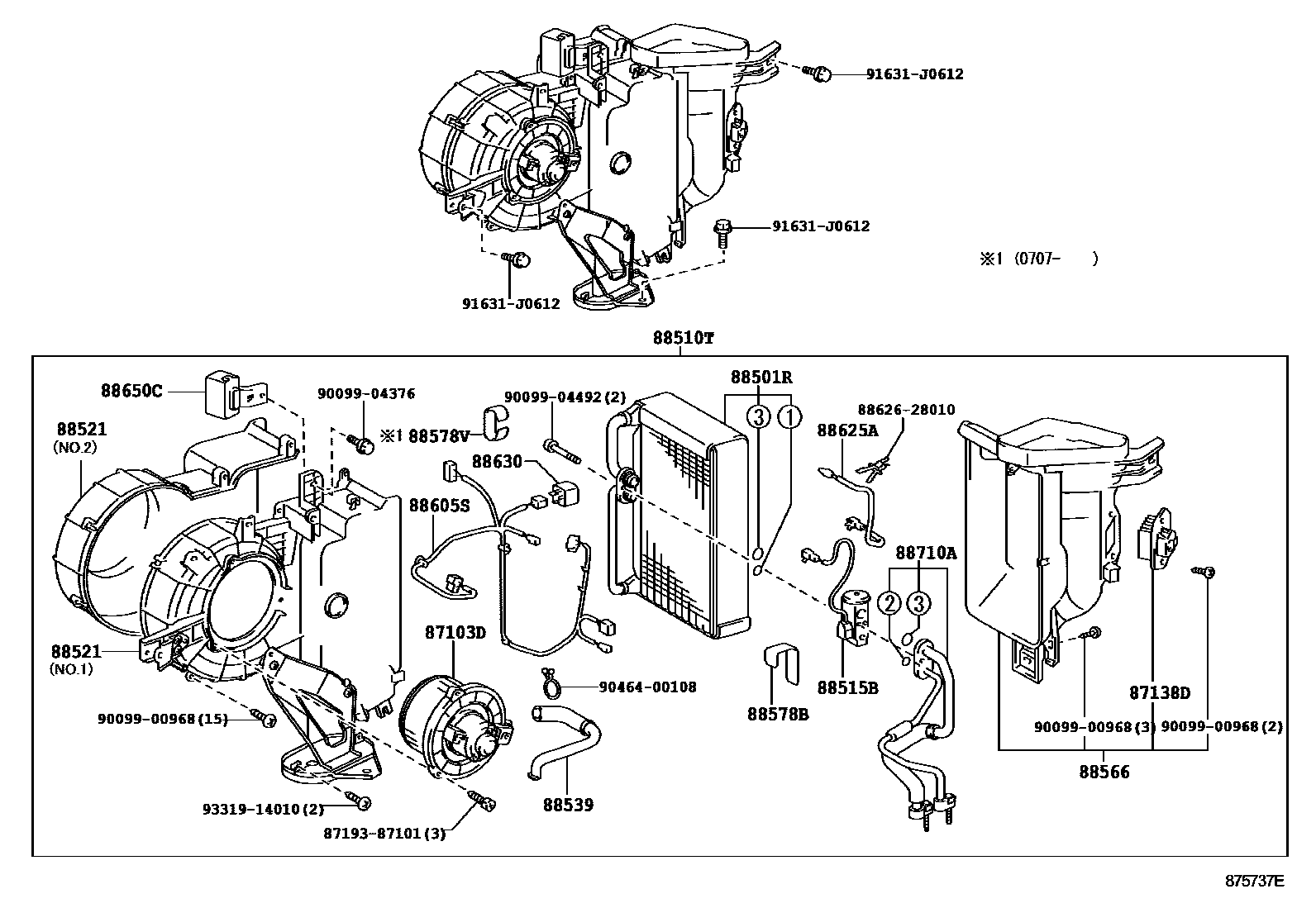 Heating & air conditioning - cooler unit for Toyota Land Cruiser Prado ...