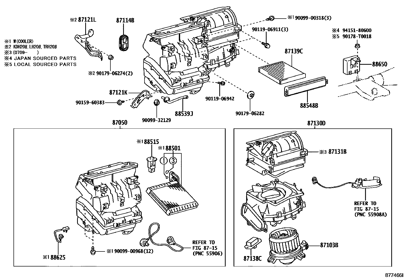 Heating & air conditioning - cooler unit for Toyota Hiace LH202L - Auto ...