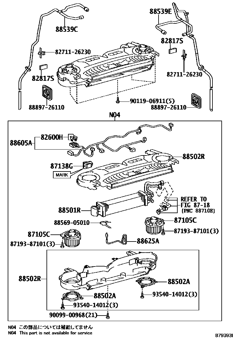 Heating & air conditioning - cooler unit for Toyota Hiace LH202L - Auto ...