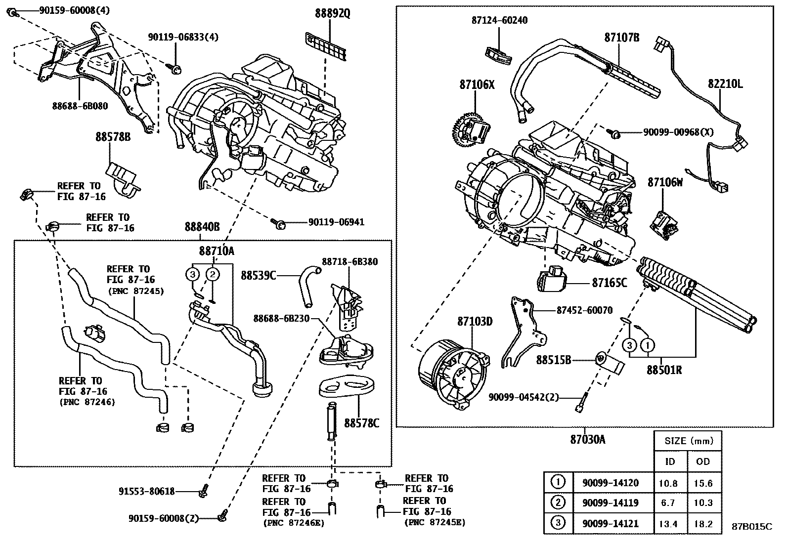 Heating & air conditioning - cooler unit for Toyota Land Cruiser Prado ...