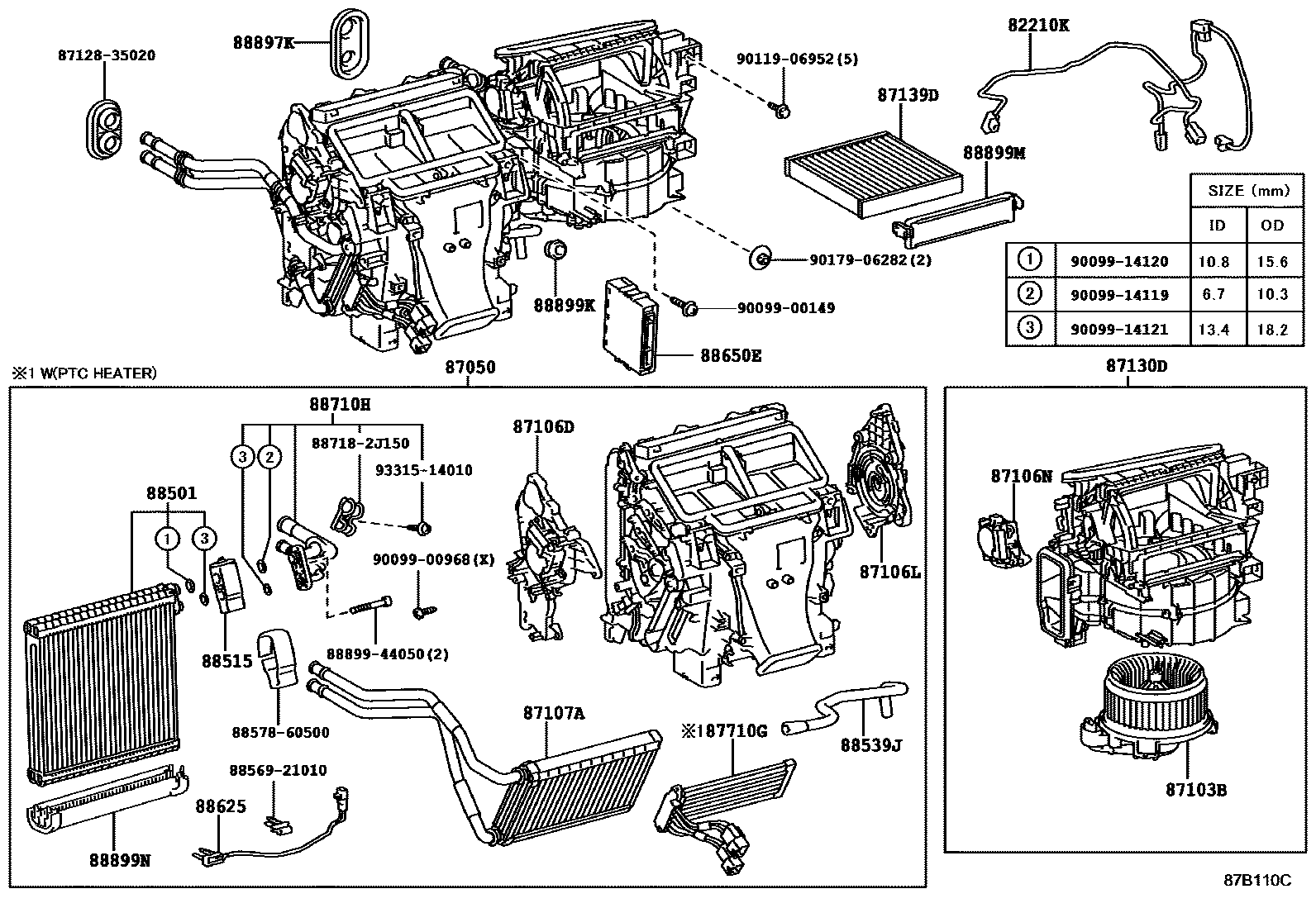 Heating & air conditioning - cooler unit for Toyota Land Cruiser Prado ...