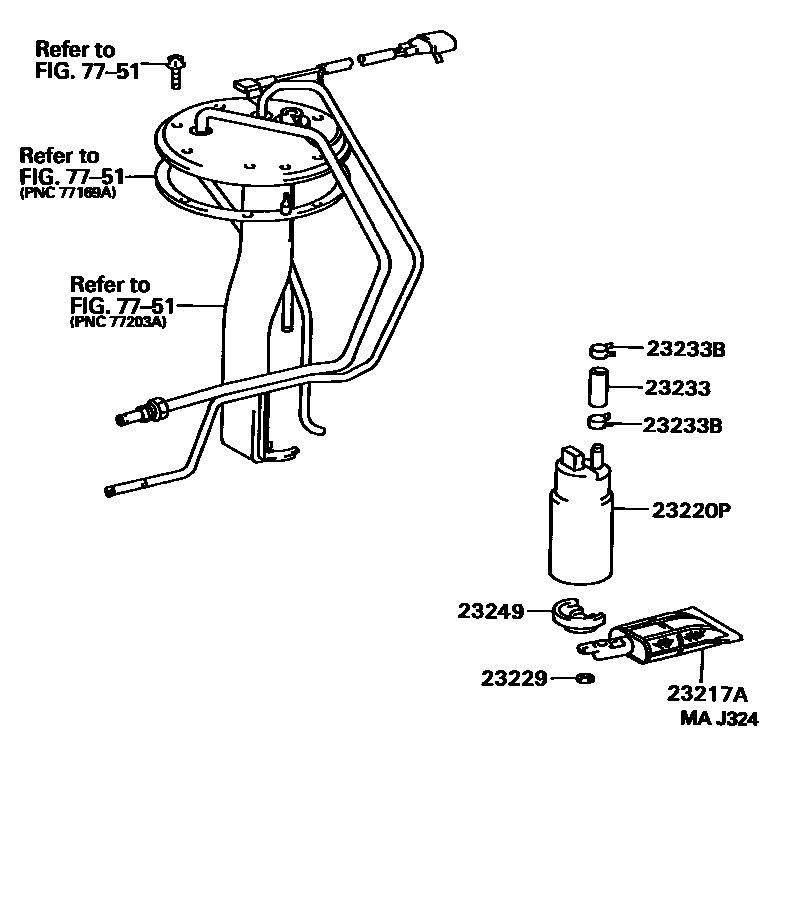Fuel injection system for Toyota Hiace RCH22R - Auto parts - Amayama
