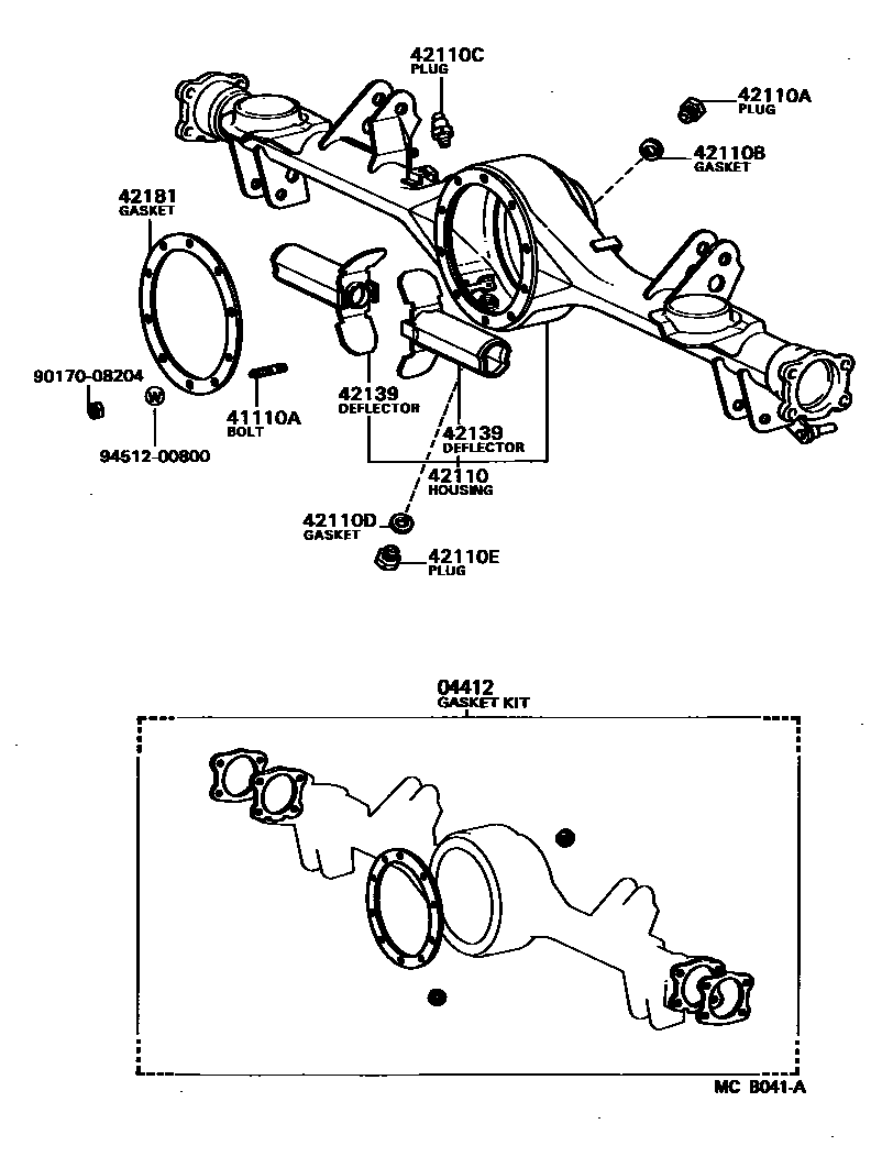 Rear axle housing & differential for Toyota Cressida RX70LG - Auto ...