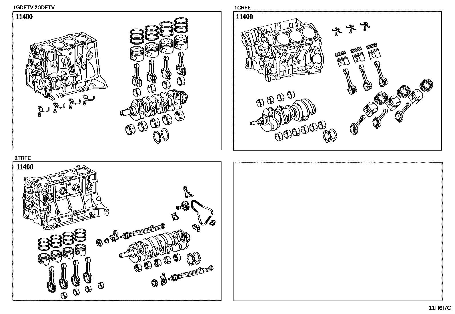 Short block assembly for Toyota Fortuner GUN166R - Genuine parts - Amayama