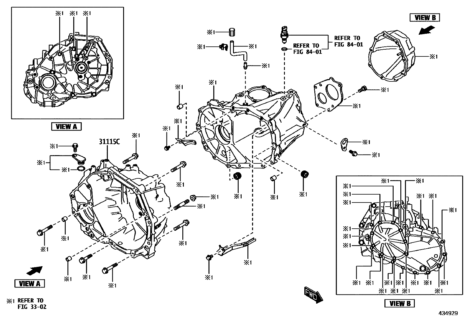 Front axle housing & differential for Toyota Starlet K15BR-GHMLKN, 03. ...