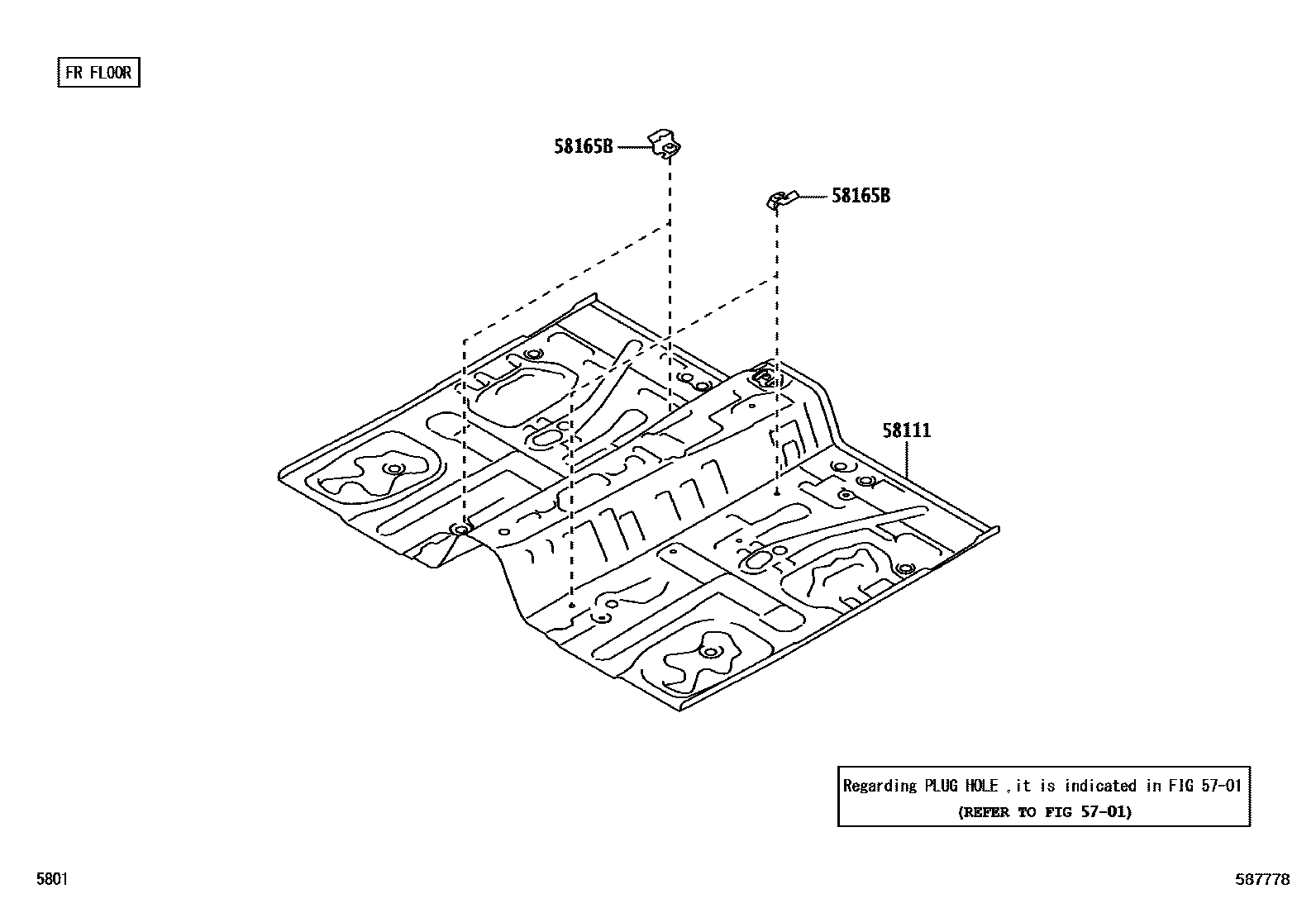 Floor pan & lower back panel for Toyota Raize A251LA-GBLFG, 10.2021 ...