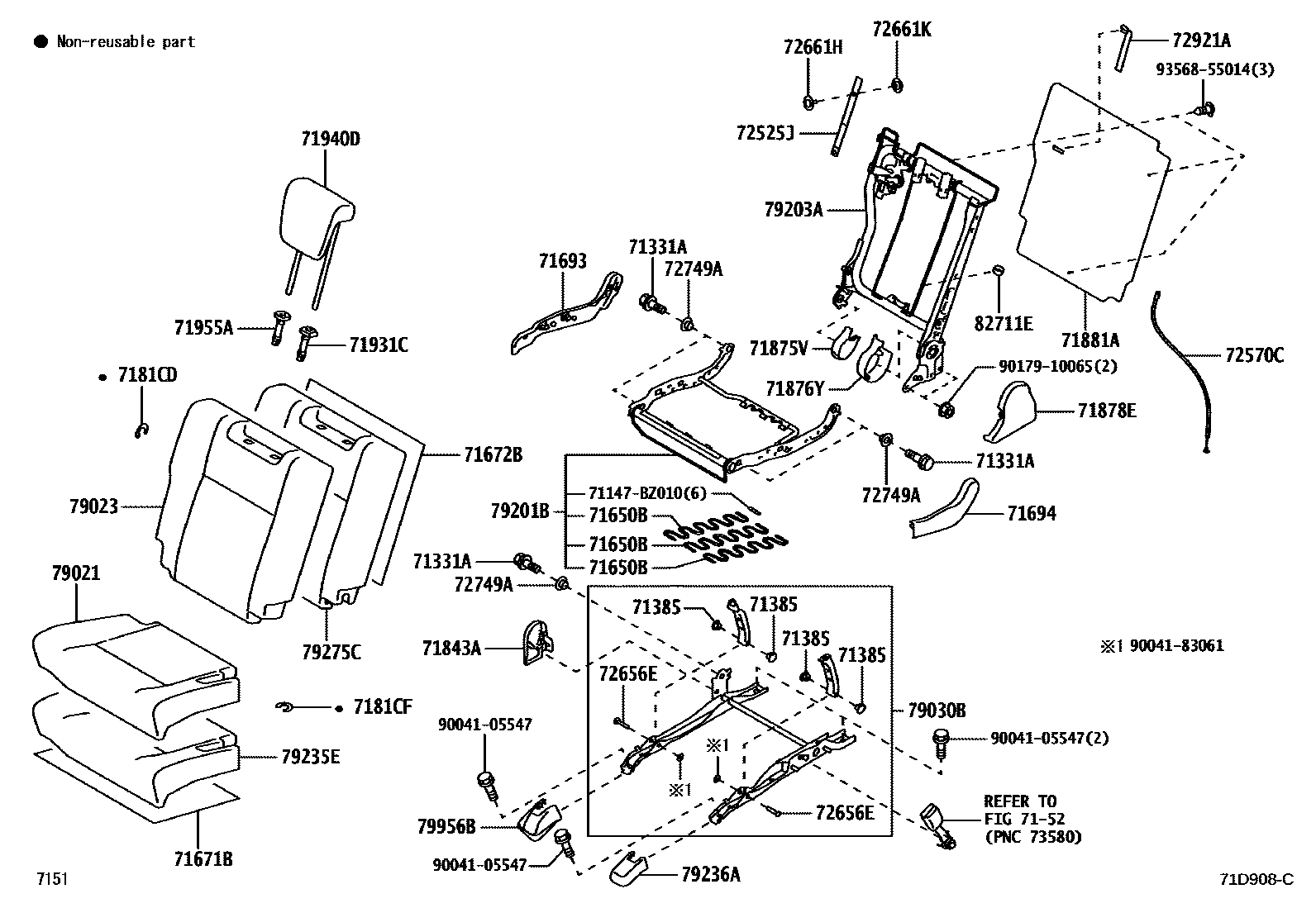 Seat & seat track for Toyota Avanza W101RE - Auto parts - Amayama