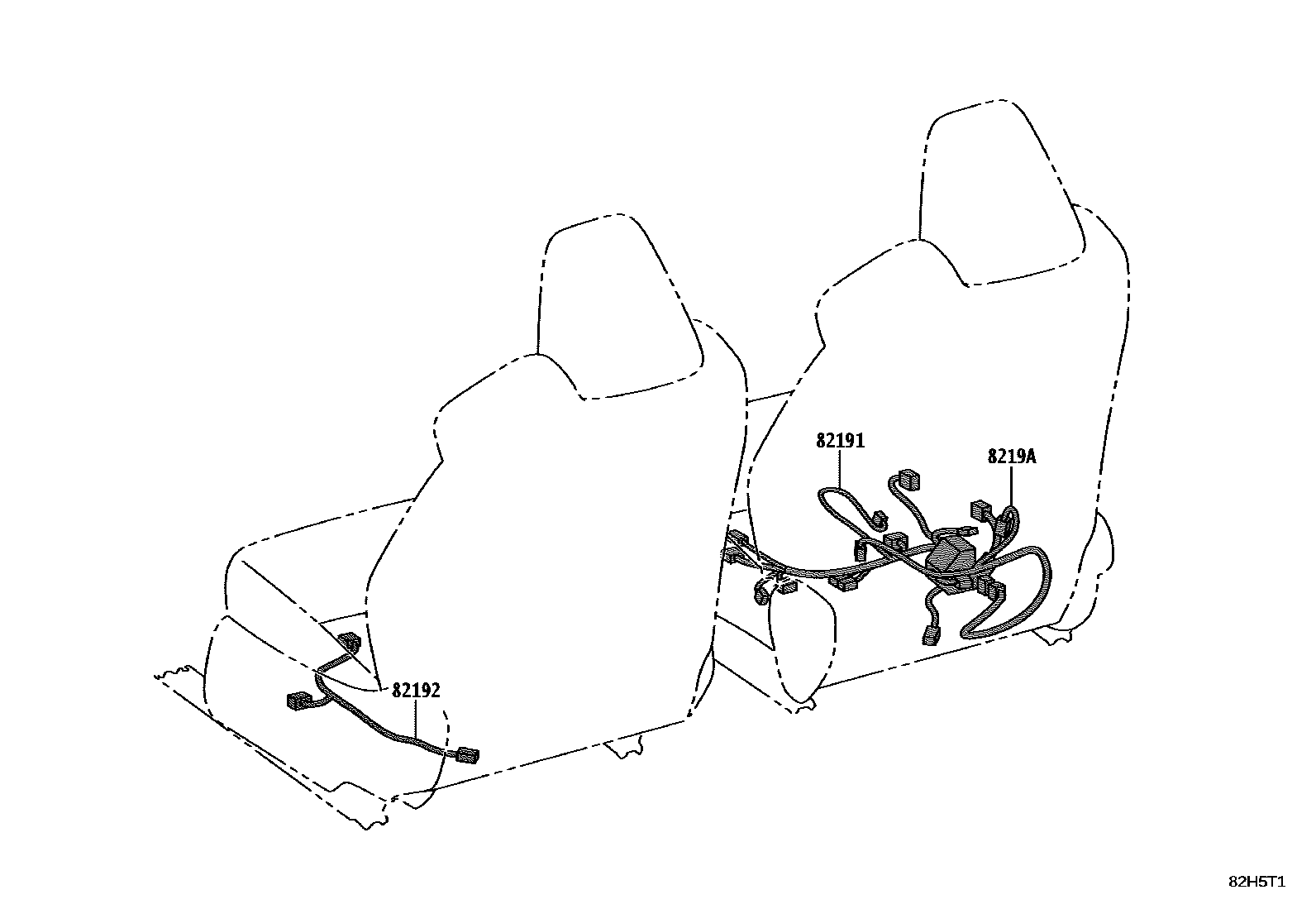 Wiring & clamp for Lexus LBX GAYA16R-AWZAZQ, 08.2024 - ... - Lexus ...