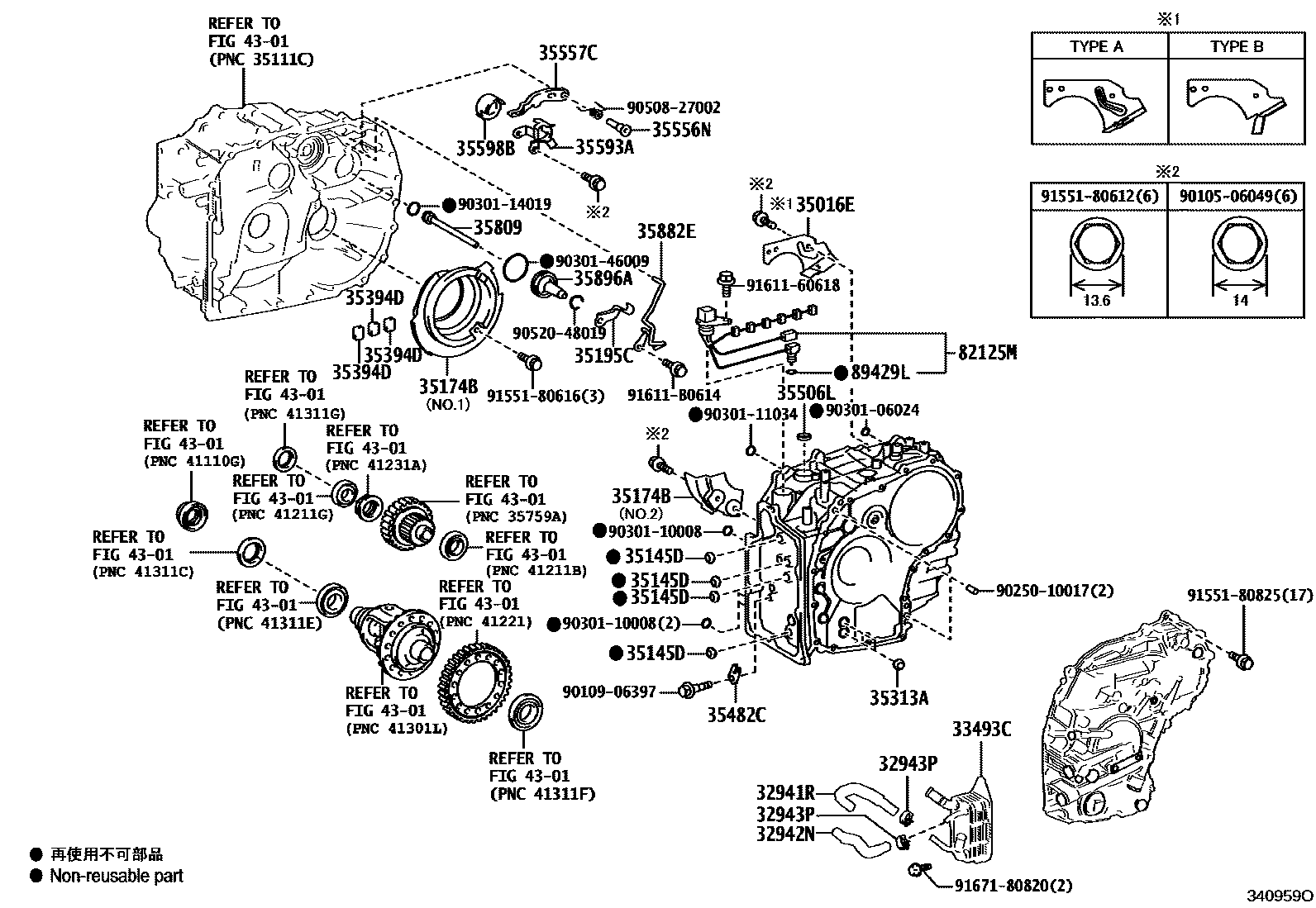 Transaxle assy(cvt) for Toyota RAV4 MXAA52R - Genuine parts - Amayama