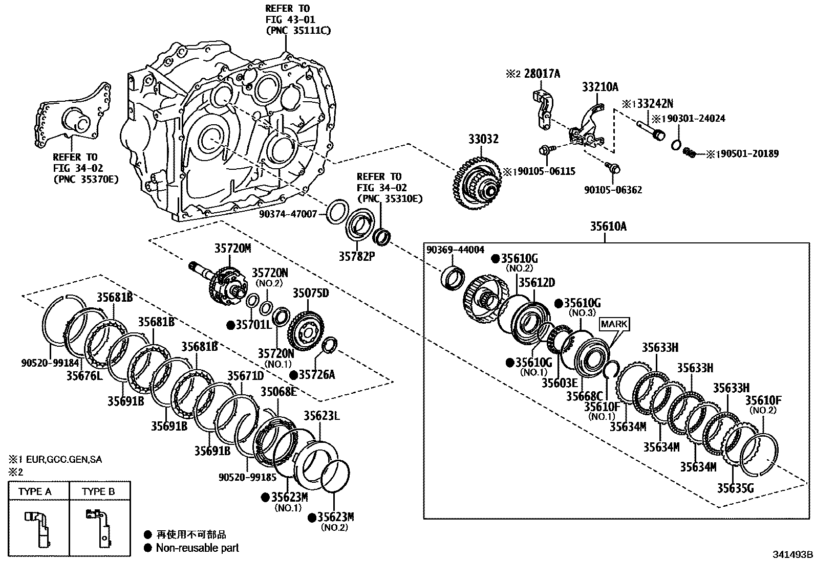 Transaxle assy(cvt) for Toyota RAV4 MXAA52R - Genuine parts - Amayama