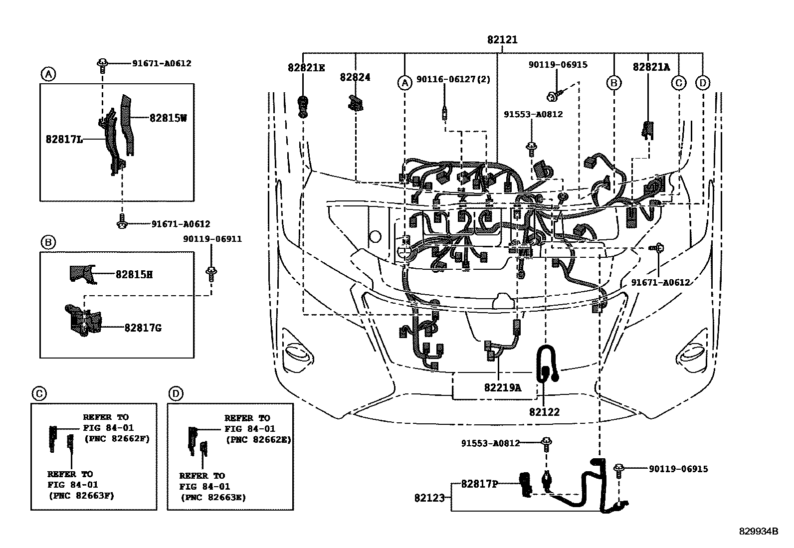 Wiring & clamp for Toyota Vellfire GGH30L - Auto parts - Amayama
