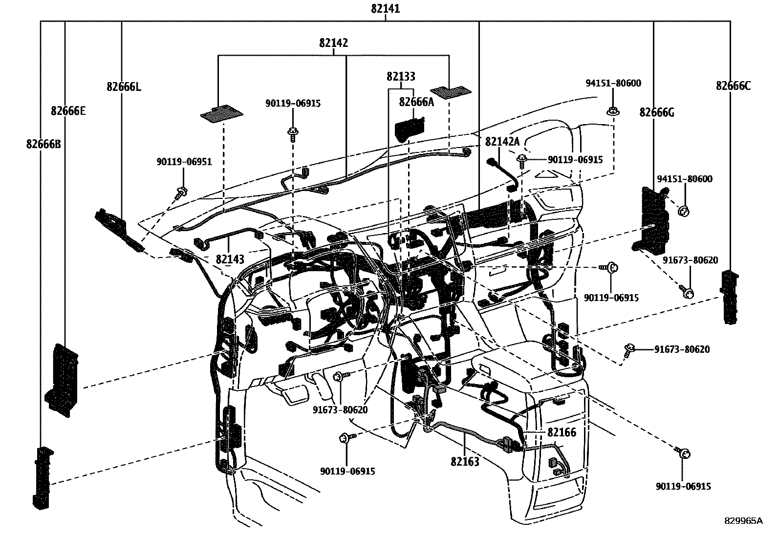 Wiring & clamp for Toyota Vellfire GGH30L - Auto parts - Amayama