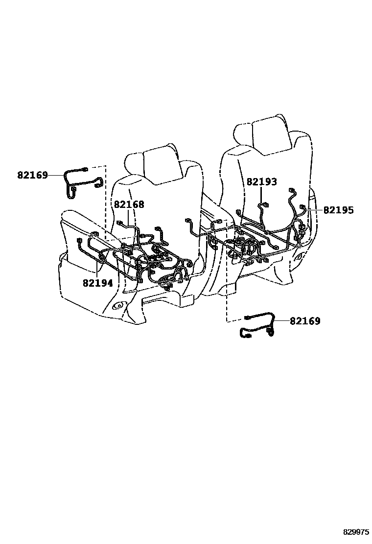 Wiring & clamp for Toyota Vellfire GGH30L - Auto parts - Amayama