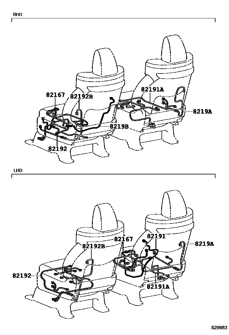 Wiring & clamp for Toyota Vellfire GGH30L - Auto parts - Amayama