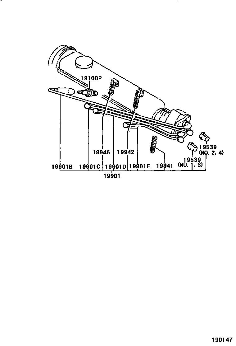 Ignition coil & spark plug / glow plug for Toyota Tercel EL50L ...