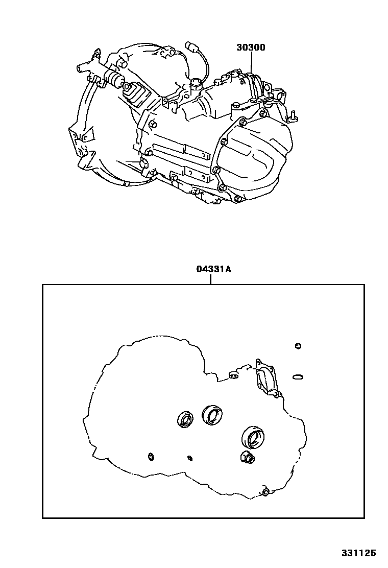 Transaxle or transmission assy & gasket kit (mtm) for Toyota Corolla ...