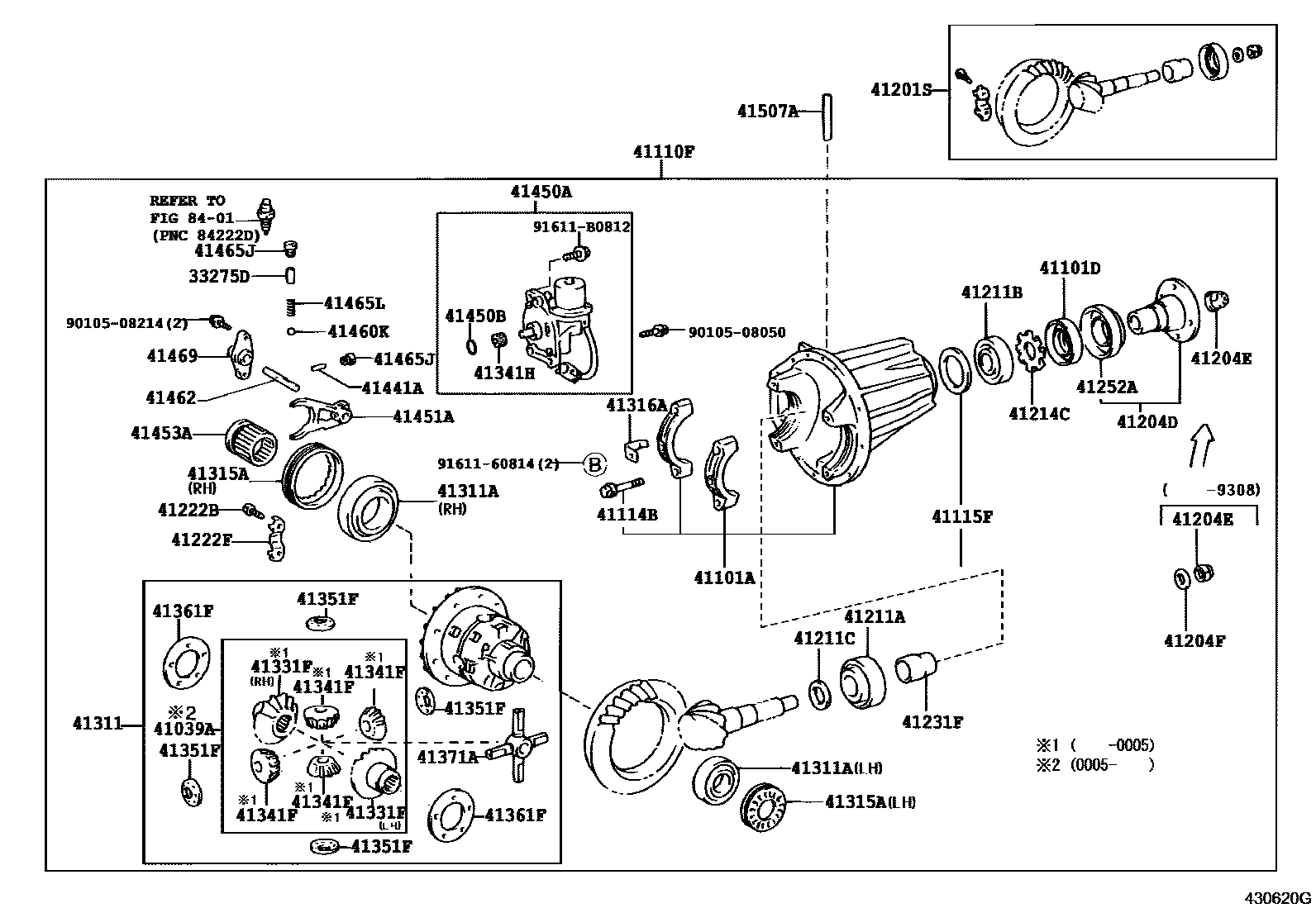 Front axle housing & differential for Toyota Land Cruiser HDJ79R - Auto ...