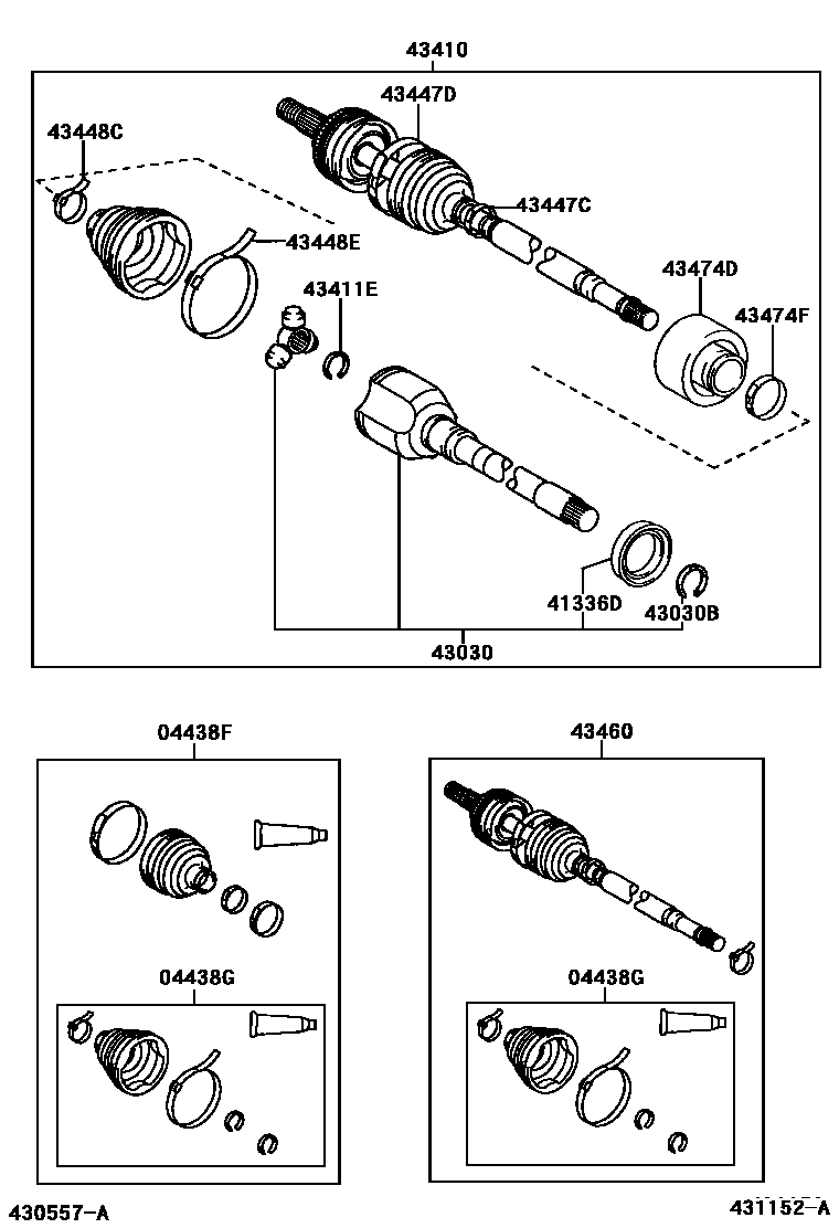 Front drive shaft for Toyota Vios / Soluna Vios NCP41L-EEMRKM, 05.2003 ...