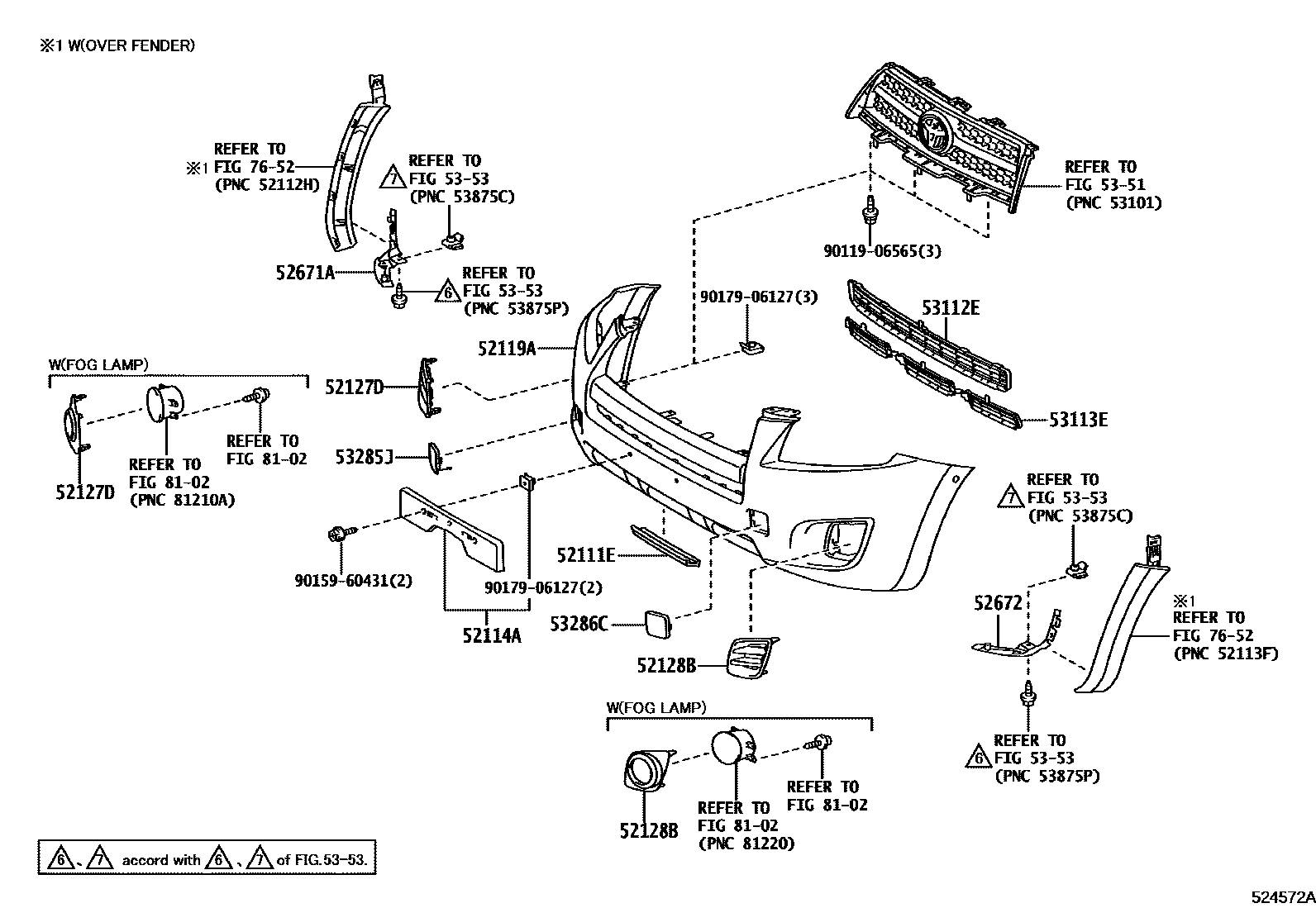 Front bumper & bumper stay for Toyota RAV4 ACA38L - Auto parts - Amayama