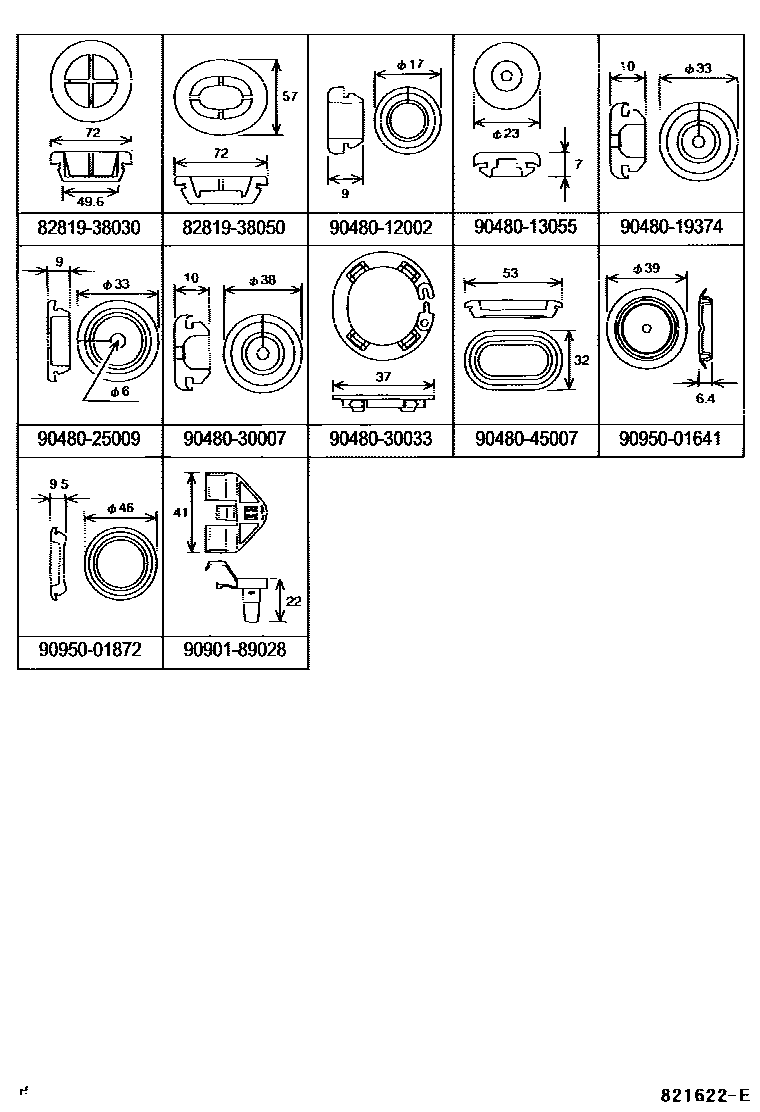 Wiring & clamp for Toyota T.U.V KF80R - Genuine parts - Amayama