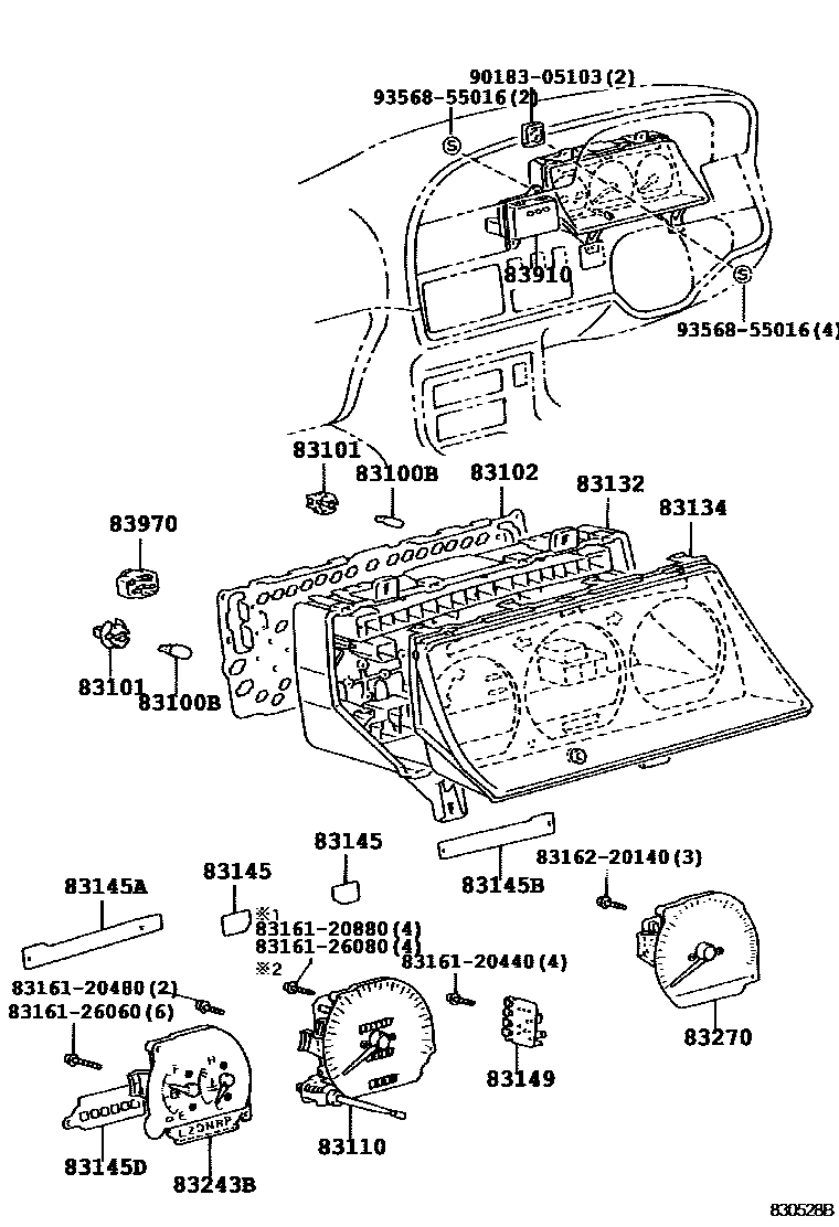 Meter for Toyota Hiace Van RZH114L - Auto parts - Amayama