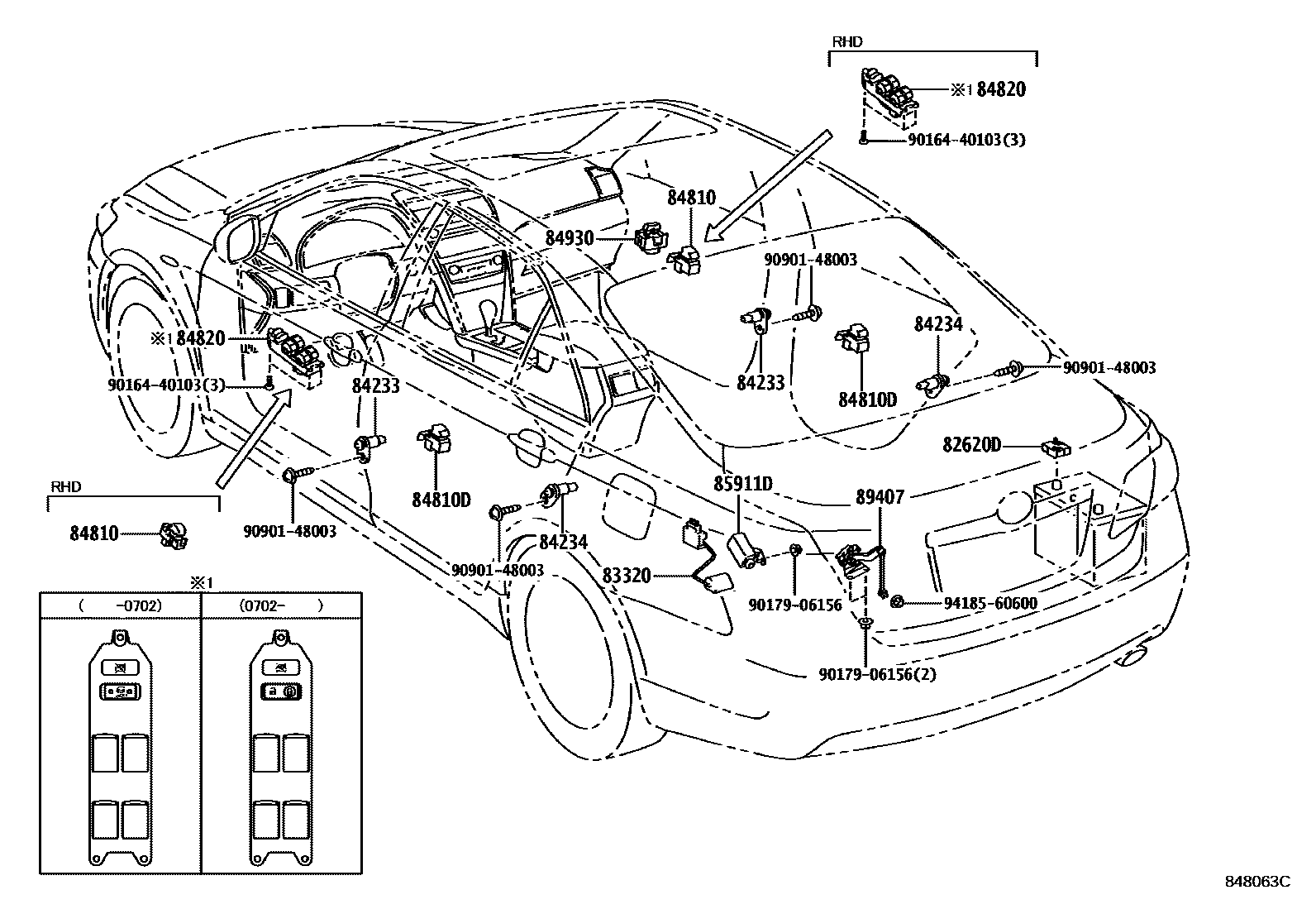 Switch & relay & computer for Toyota Camry / Aurion GSV40R-JETSKQ, 10. ...