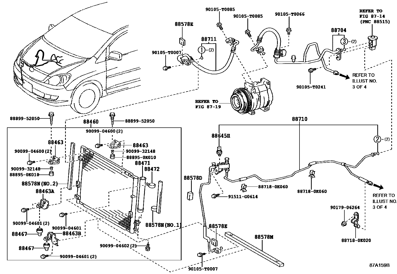 Heating & air conditioning - cooler piping for Toyota Innova / Kijang ...