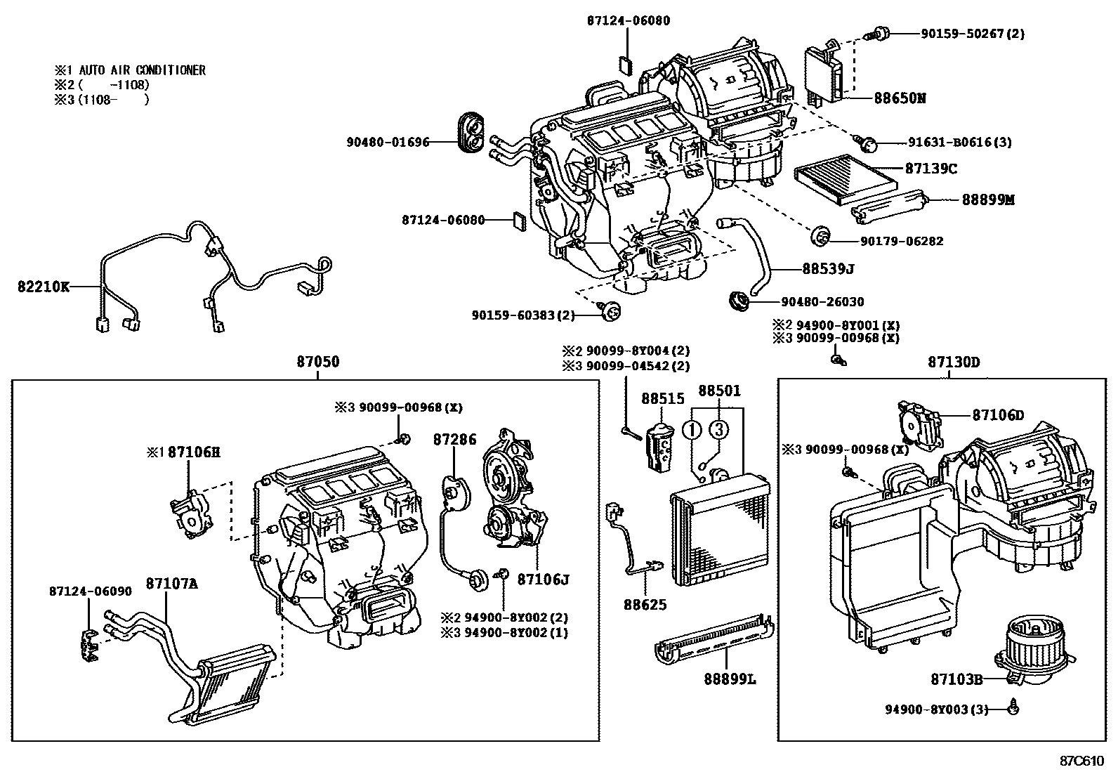 Heating & air conditioning - cooler unit for Toyota Camry / Aurion ...