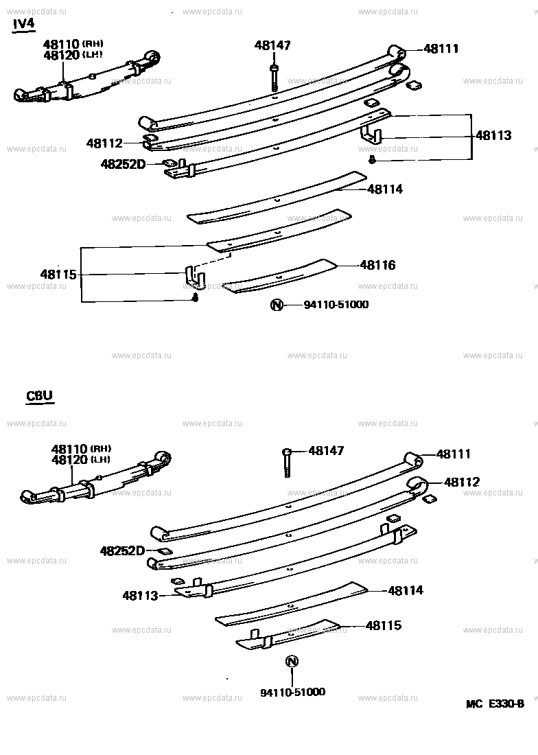 Front spring & shock absorber for Toyota Land Cruiser 60, 7 generation ...