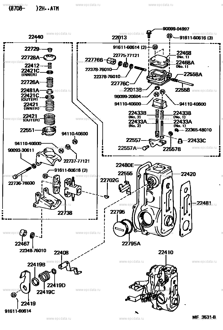 Mechanical governor for Toyota Land Cruiser 60, 7 generation, 2 ...